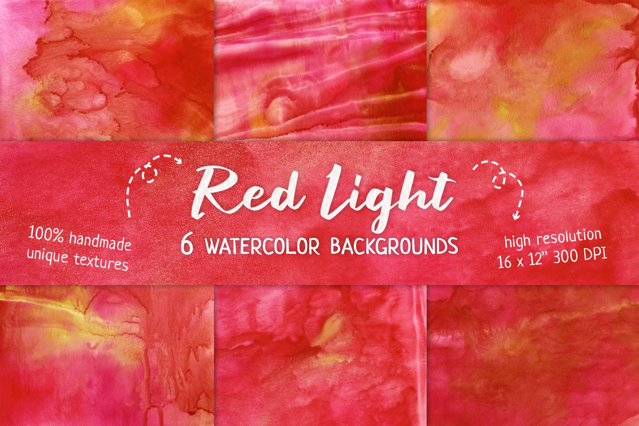Light Watercolor Background Red