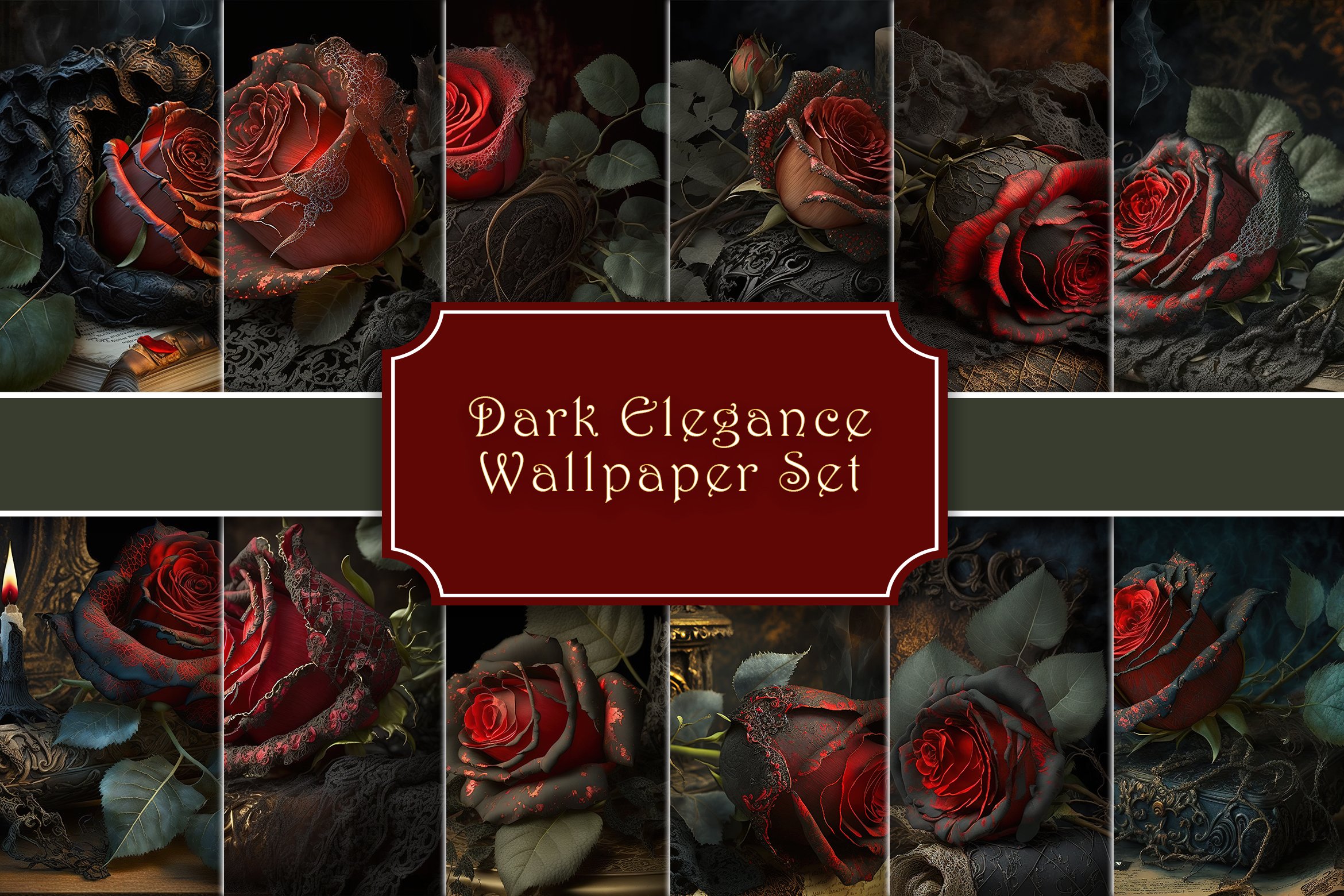 Dark Rose Background Design