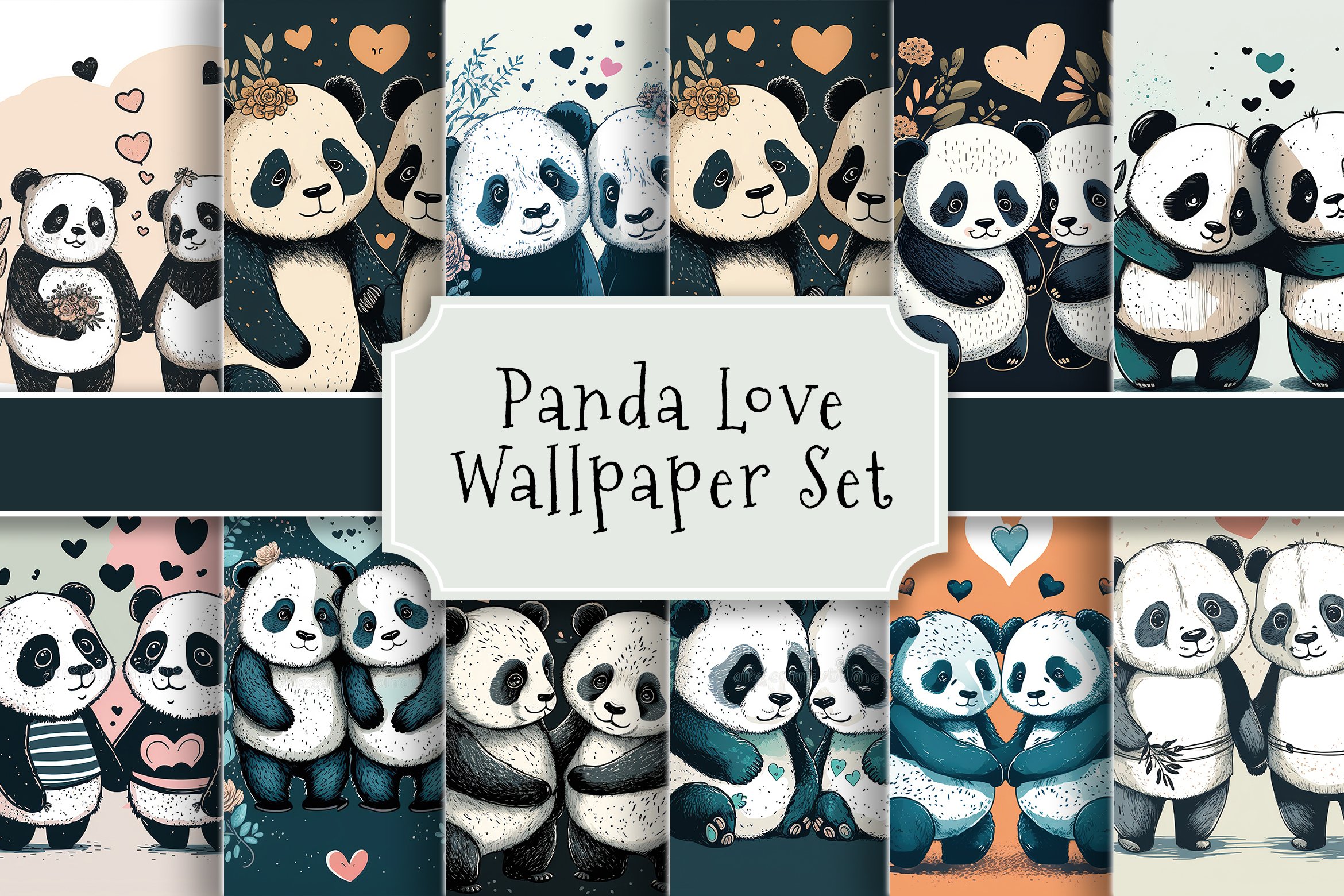 Cute Pandas In Love