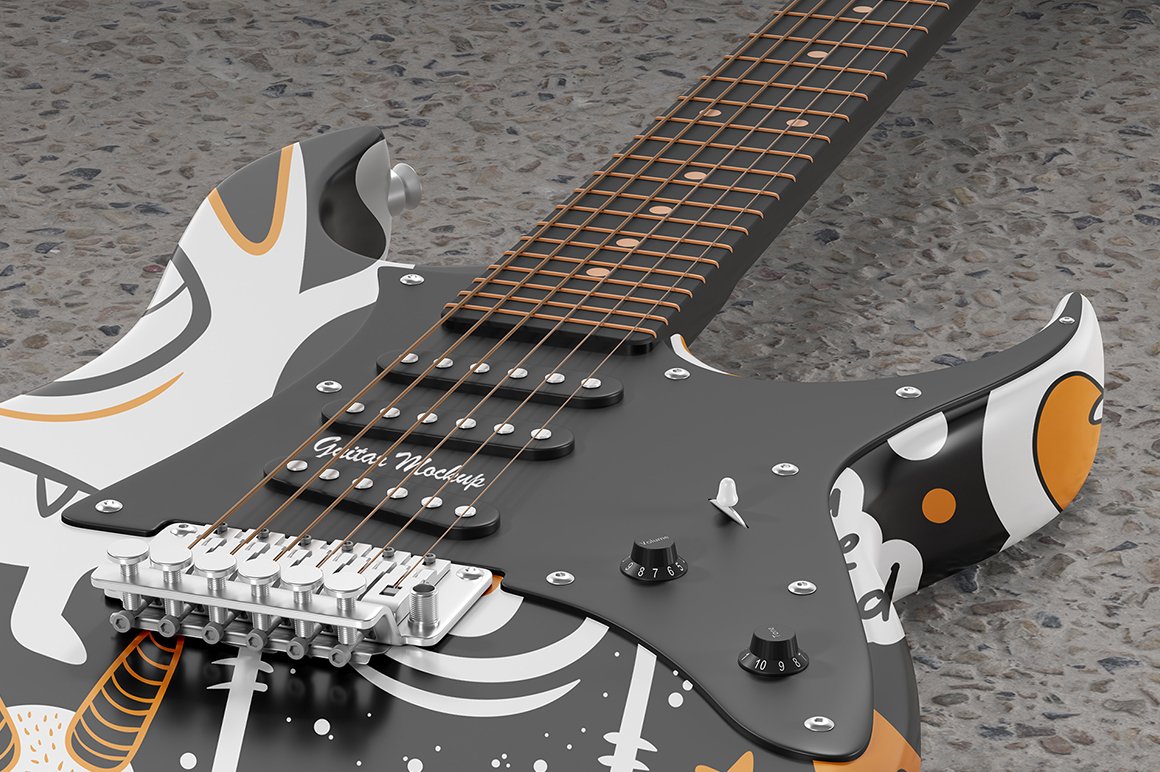 Flying V Gibson Pickguard & Truss Rod Cover | 3-Ply White With Gold ...