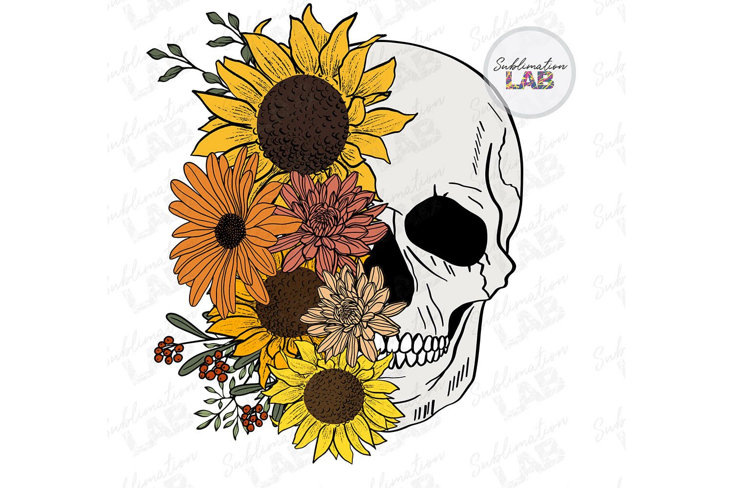 Flower Skull