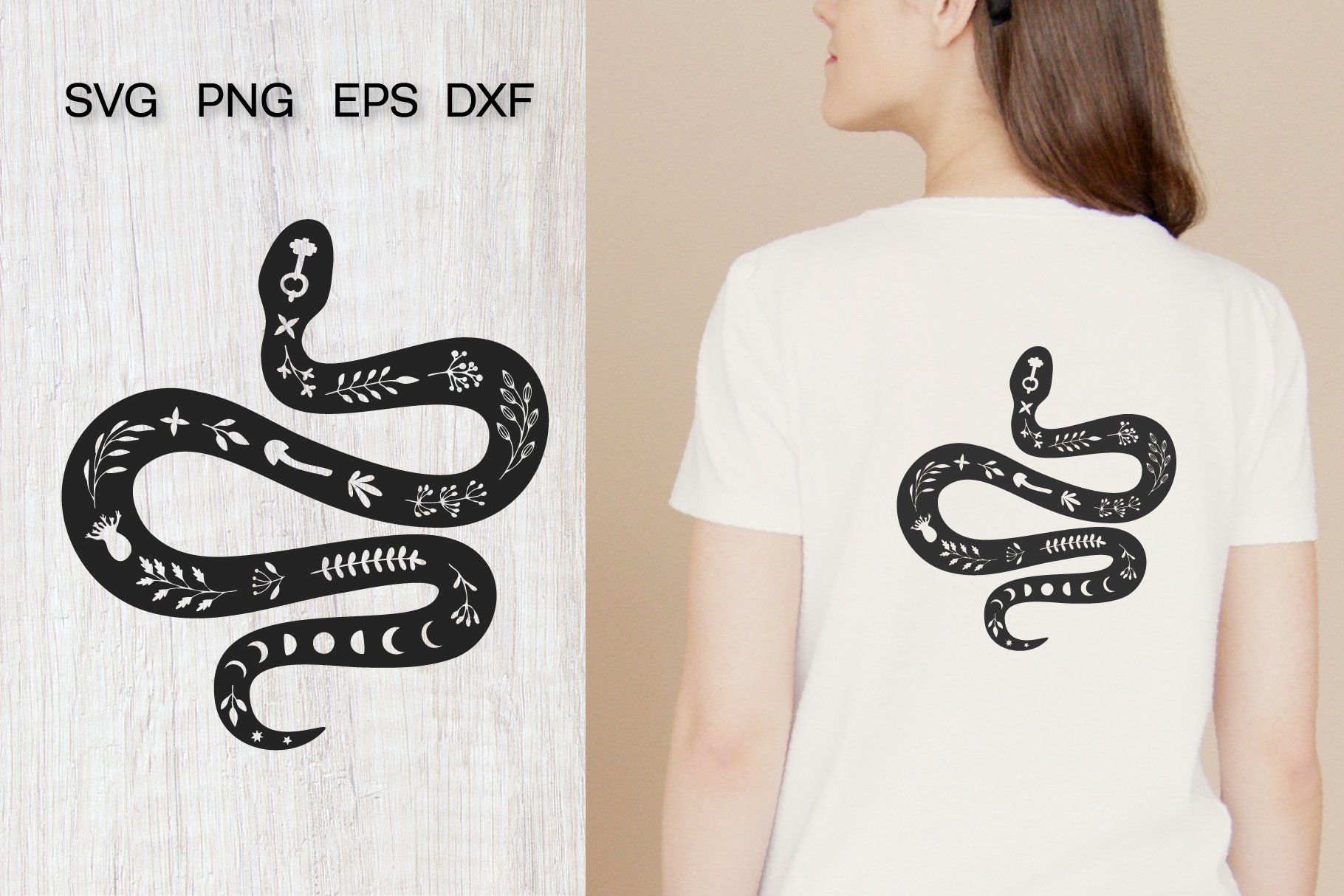 Art & Collectibles Digital Drawing & Illustration Celestial Floral ...