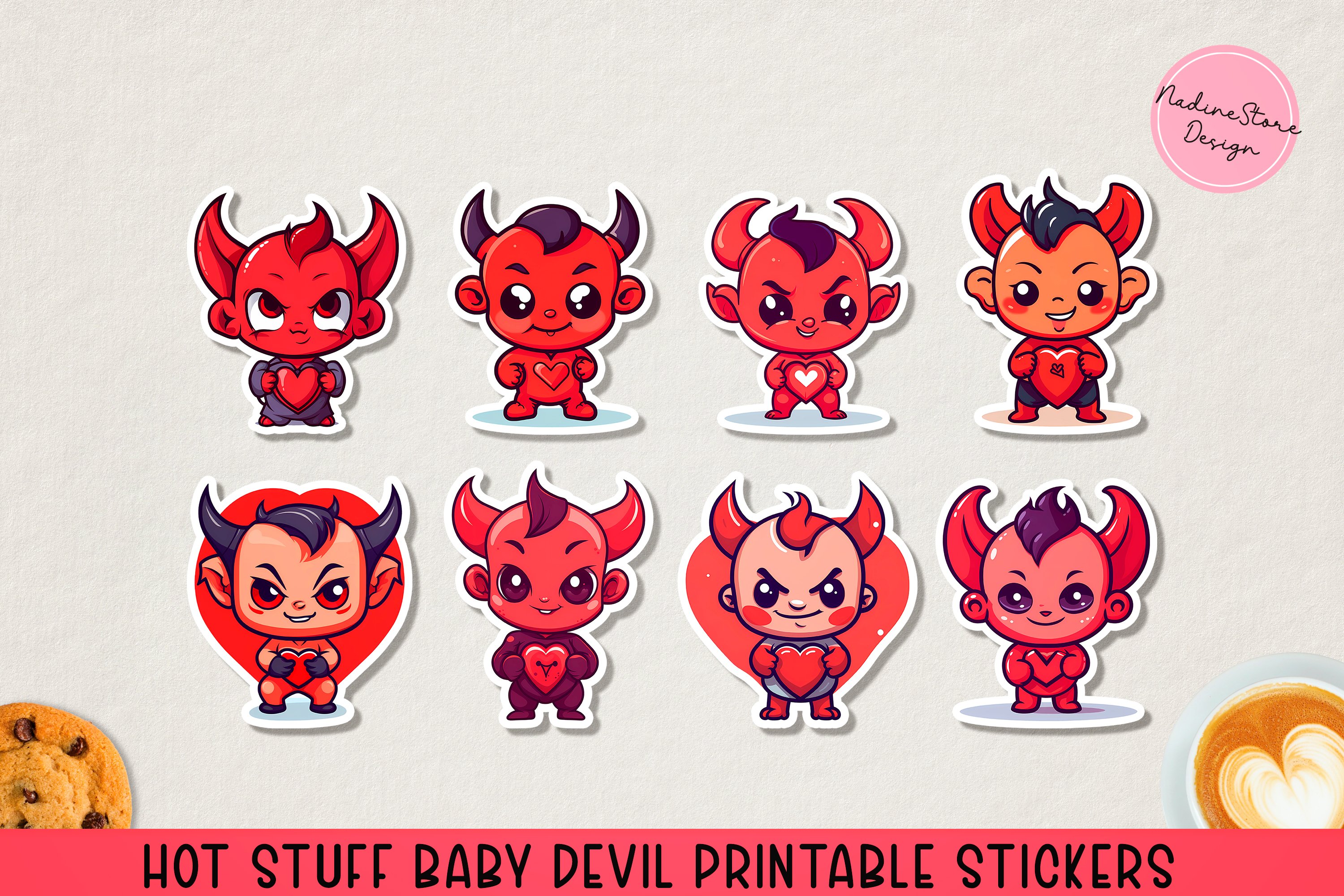 Cute Cartoon Baby Devil