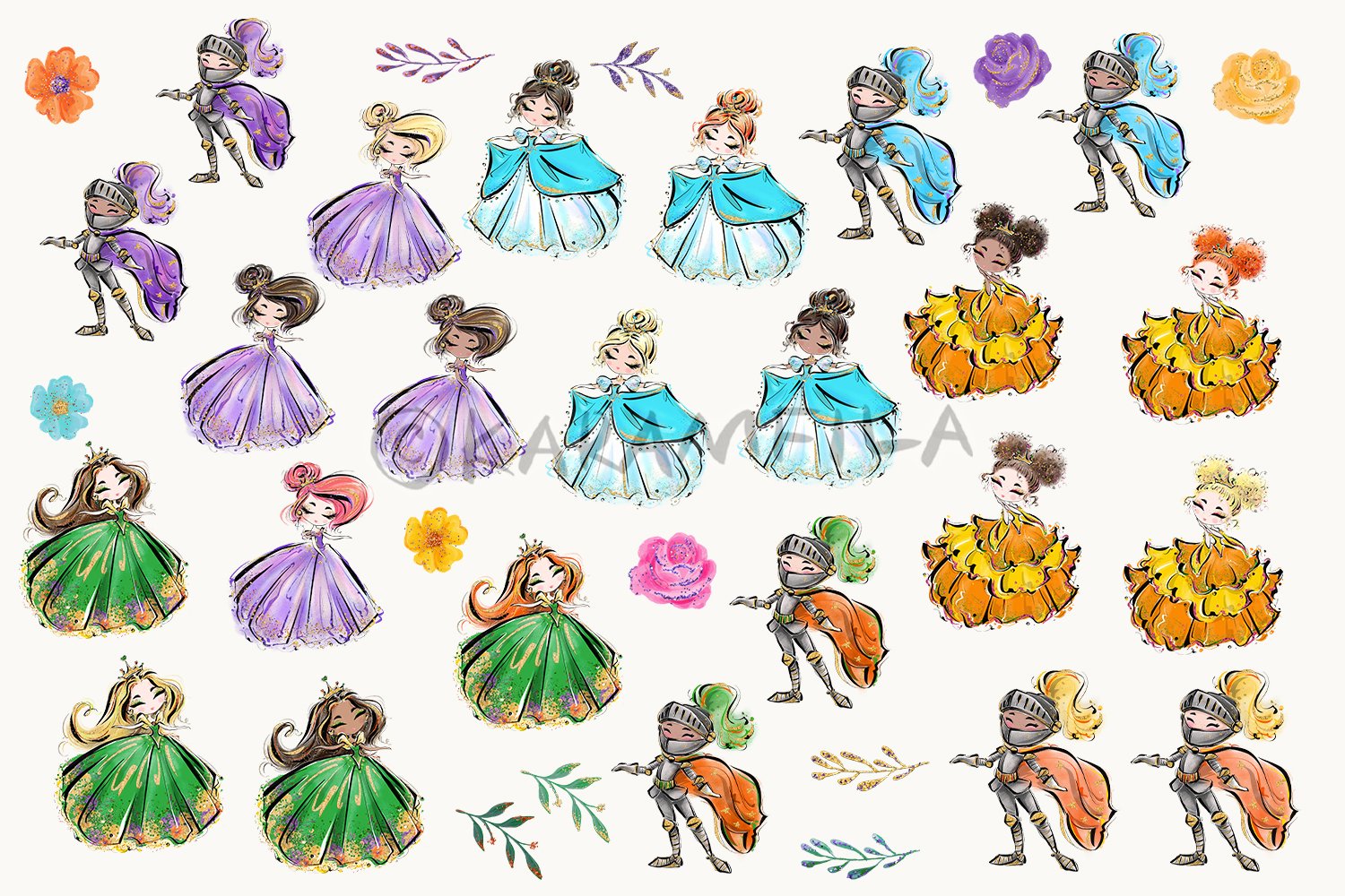 Princess Knight Clipart