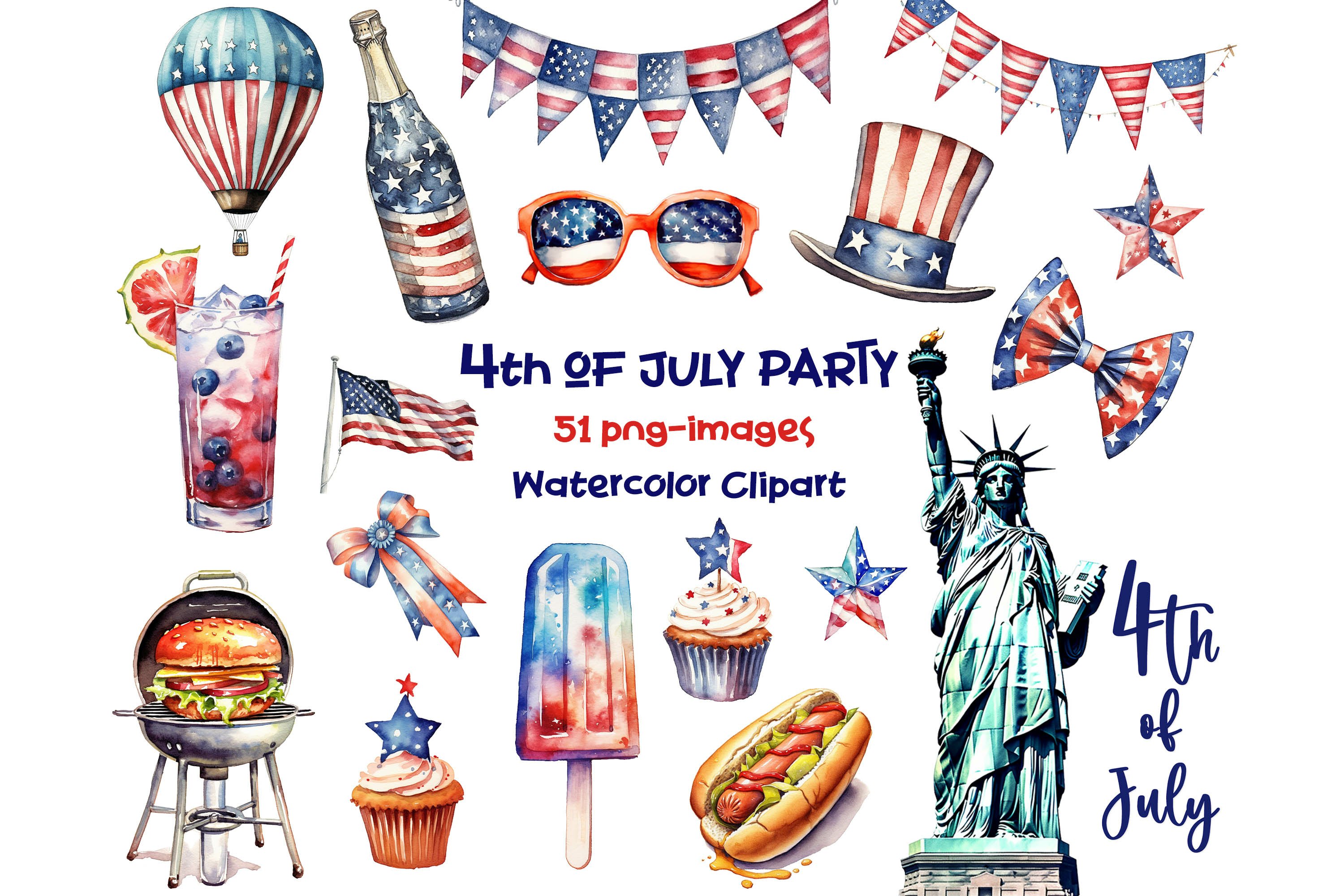 4th Of July Party Clip Art