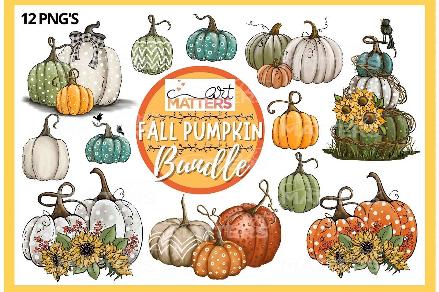 Pumpkin Patch BUNDLE digital download Digital File Editable and ...