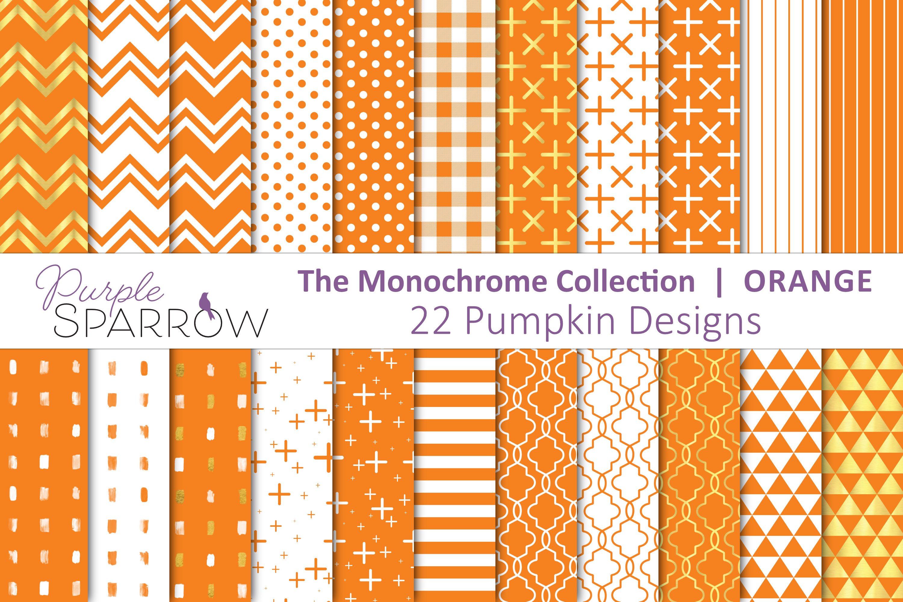 Purple And Orange Patterns