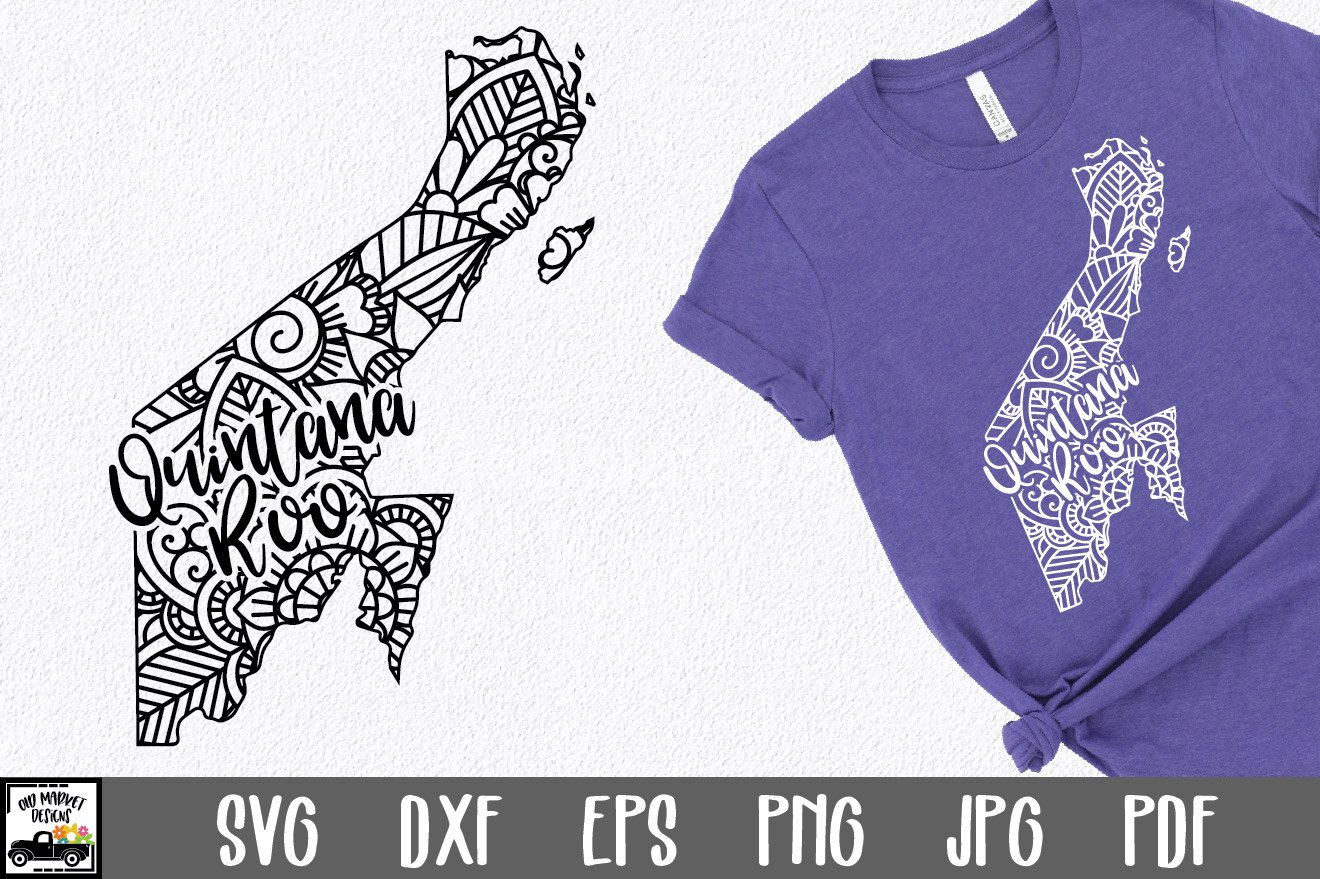 Quintana Roo SVG File - Quintana Roo Mexico State Mandala