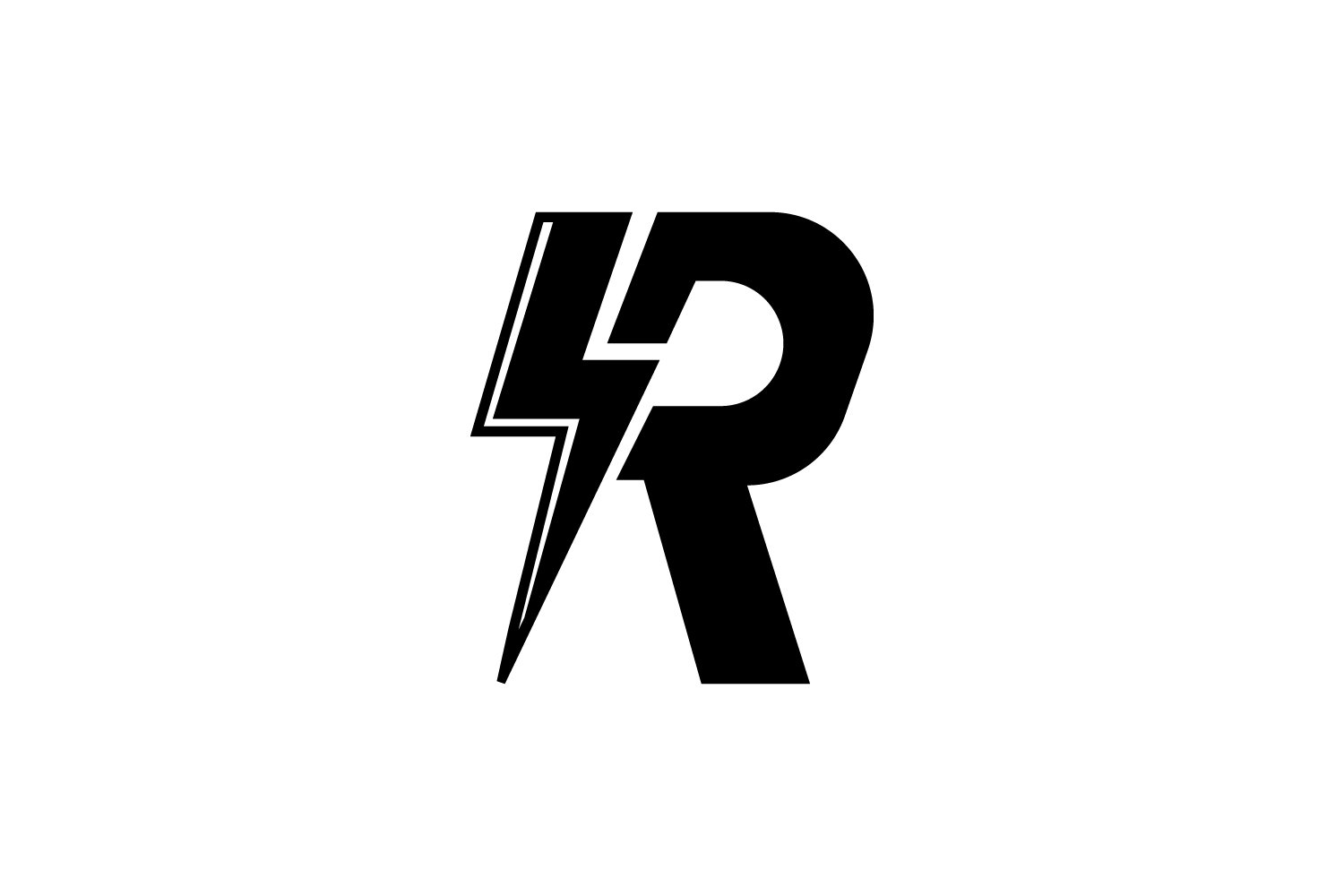 Lightning Letter R Logo