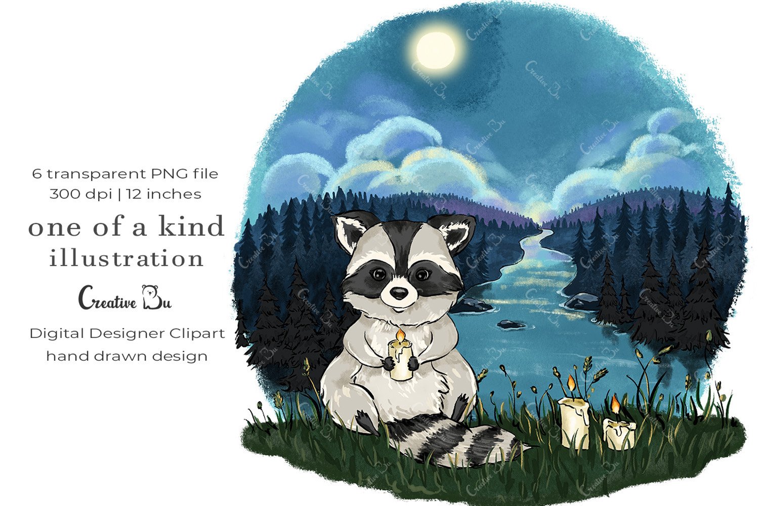 Woodland Baby Raccoon Clip Art Woodland Baby Animals Svg Bundles,