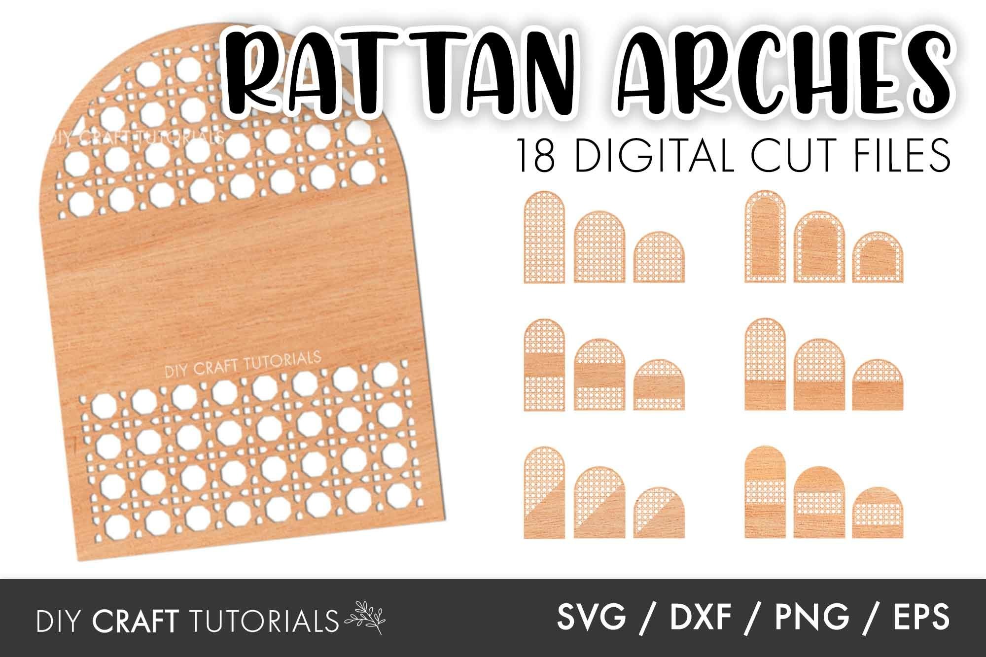Papercraft Craft Supplies & Tools Commercial Use Large Rattan Pattern ...