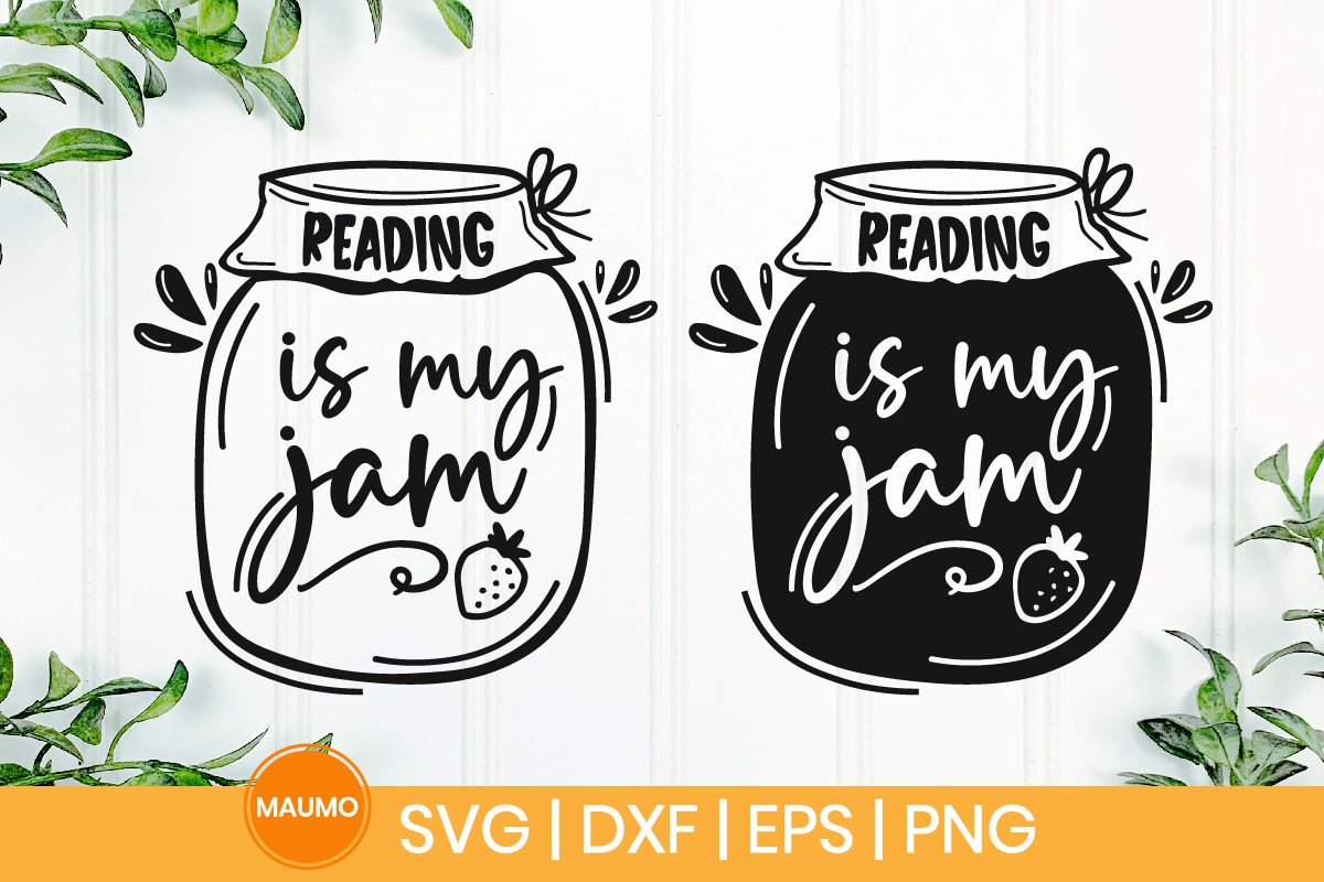 reading is my jam svg quote