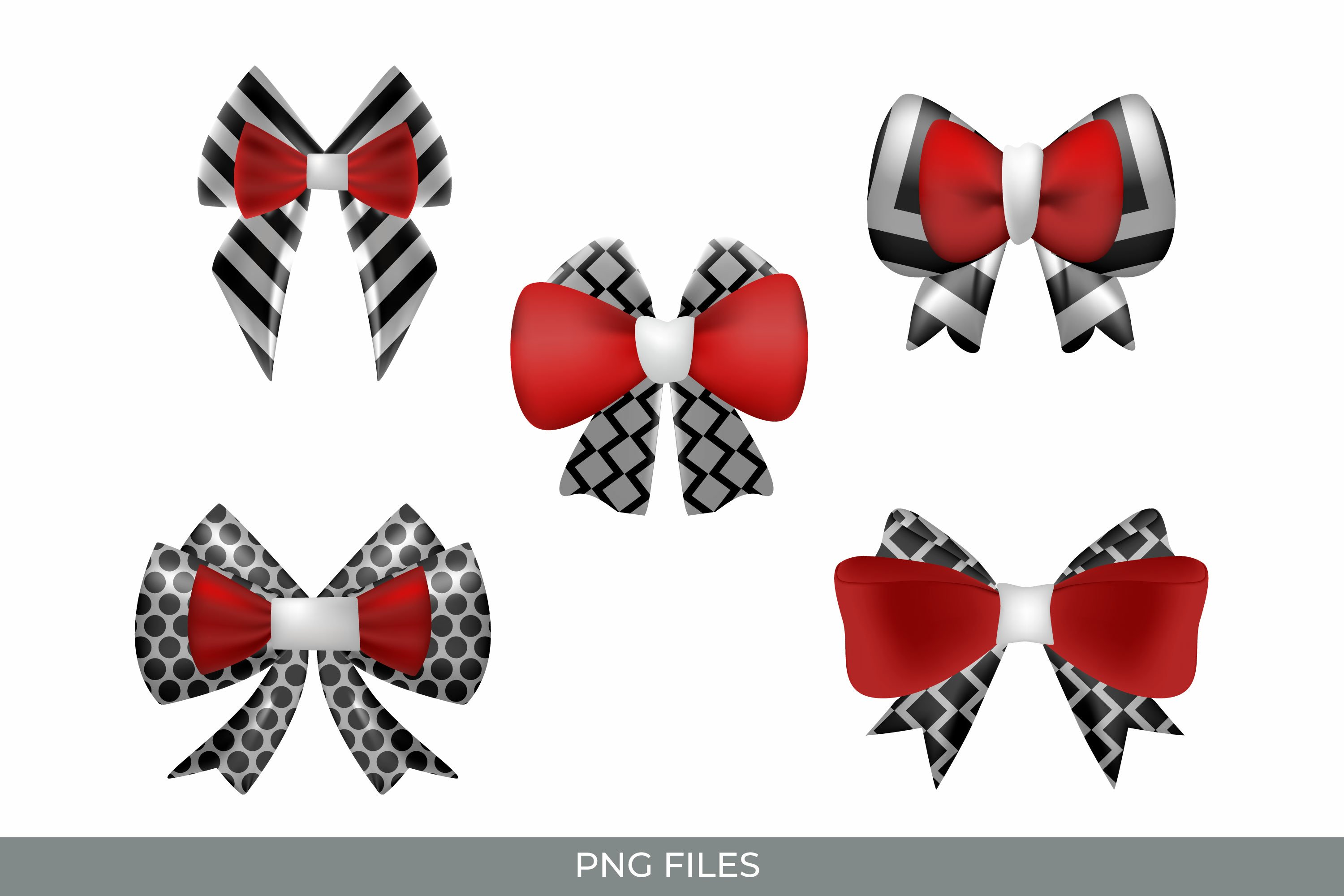 Black And White Bow Clip Art