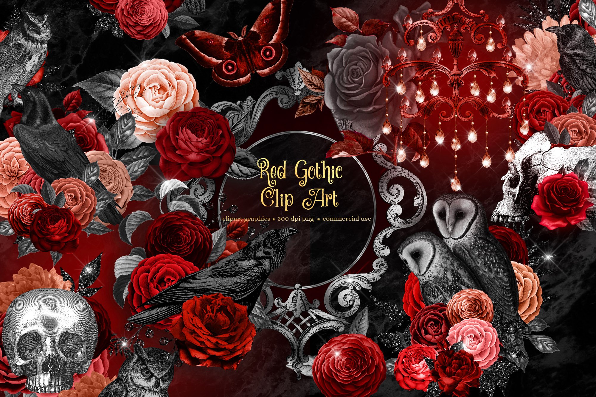 Red Gothic Background
