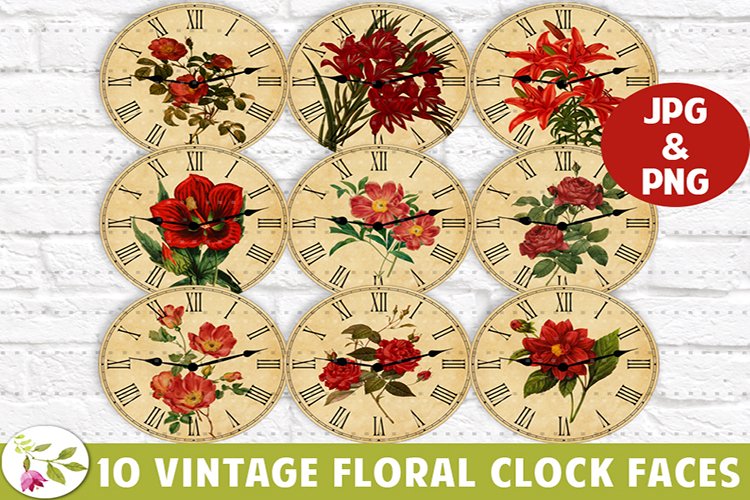 Vintage Clocks Collage