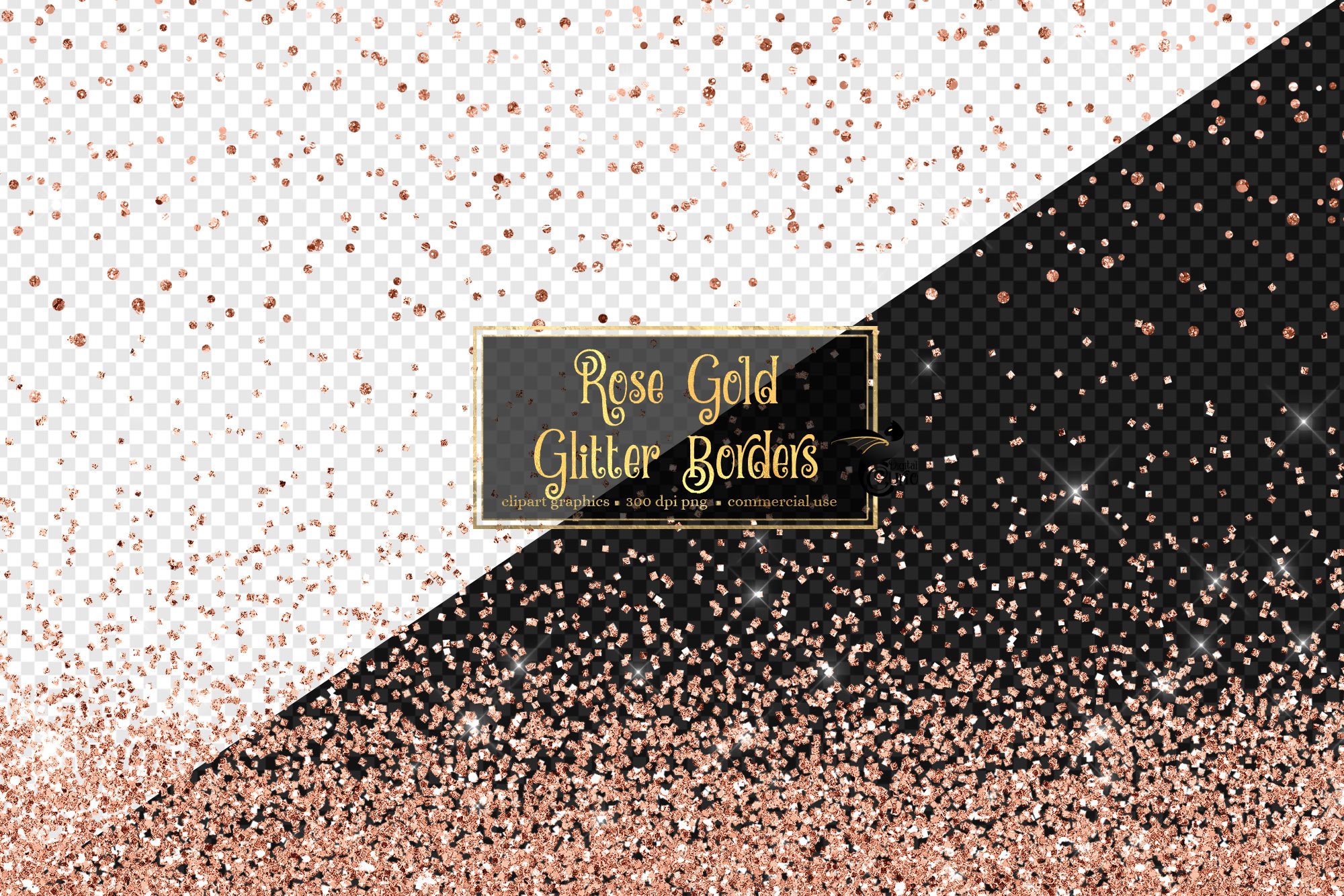 Rose Gold Border Clipart