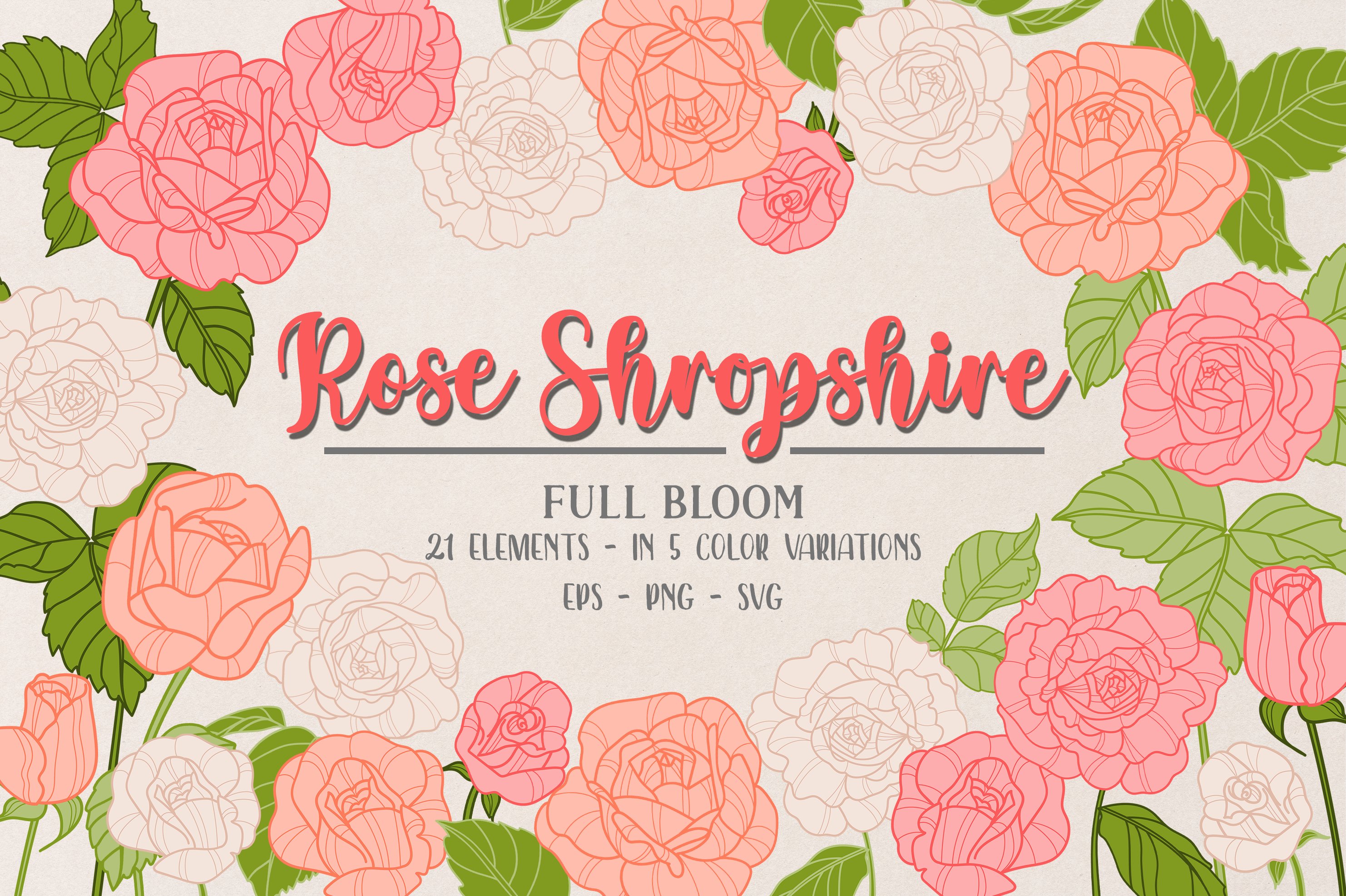 Vintage Rose Wallpaper Vector