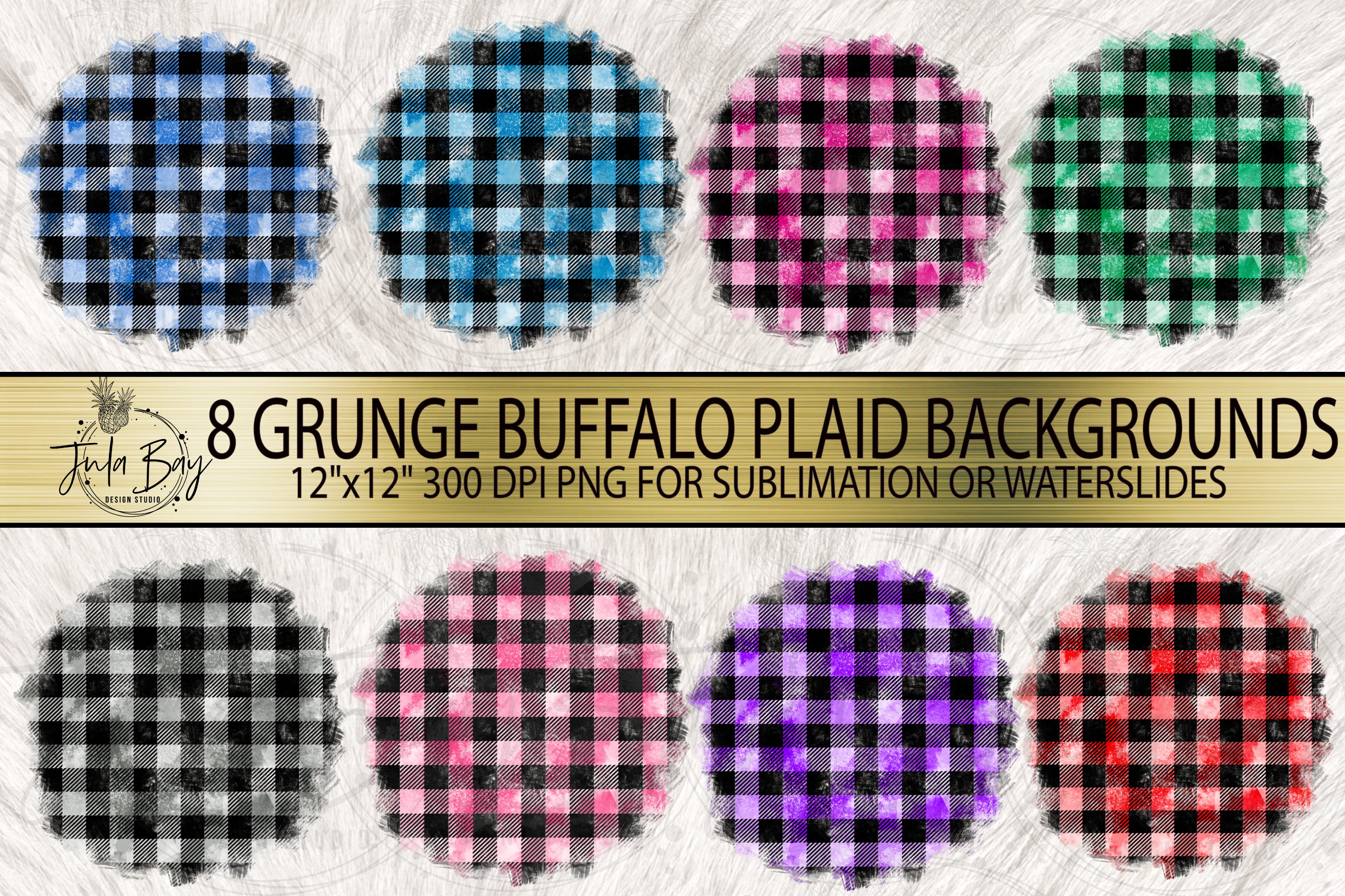 Blue Pink Plaid Background