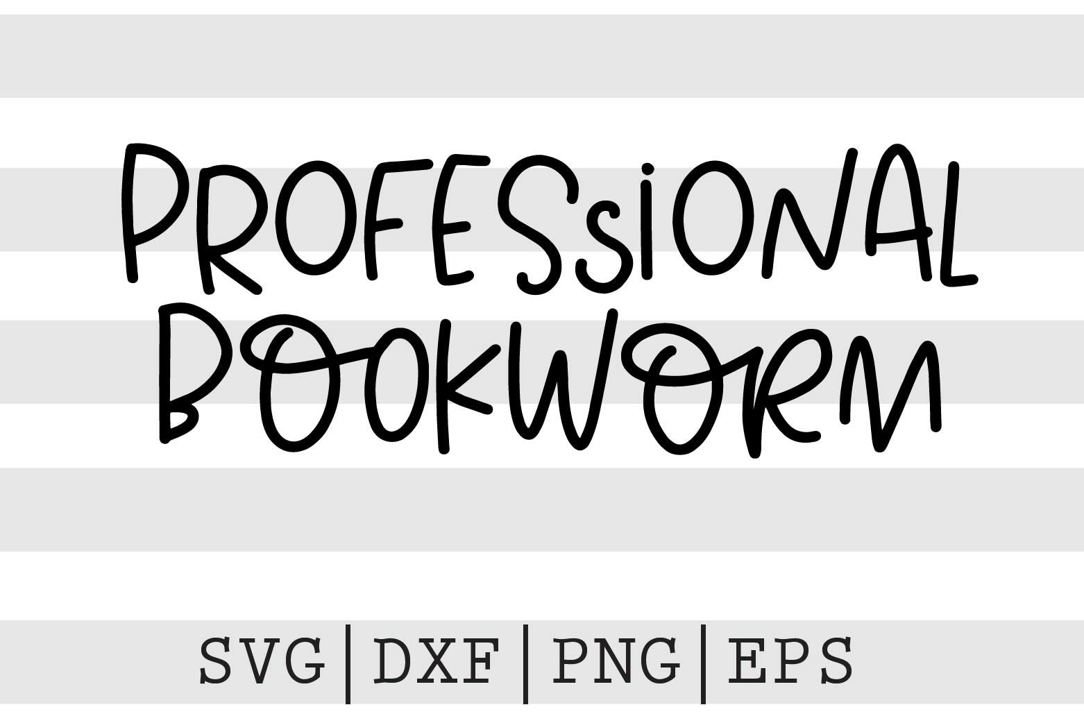 Professional bookworm SVG (2057892)