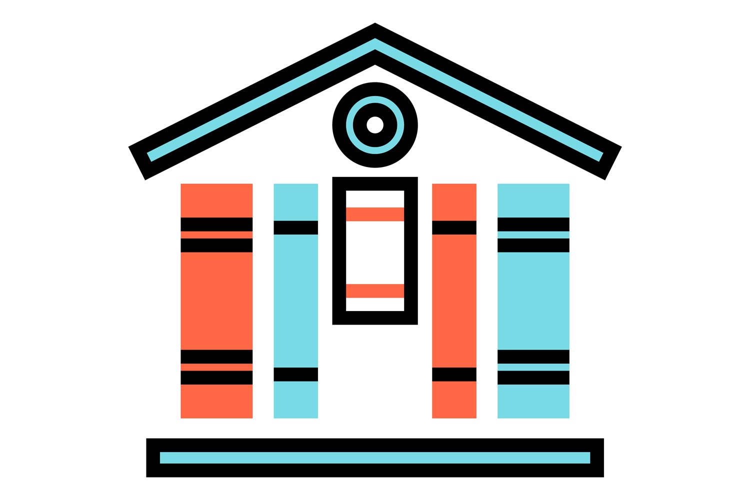 Library Building Icon