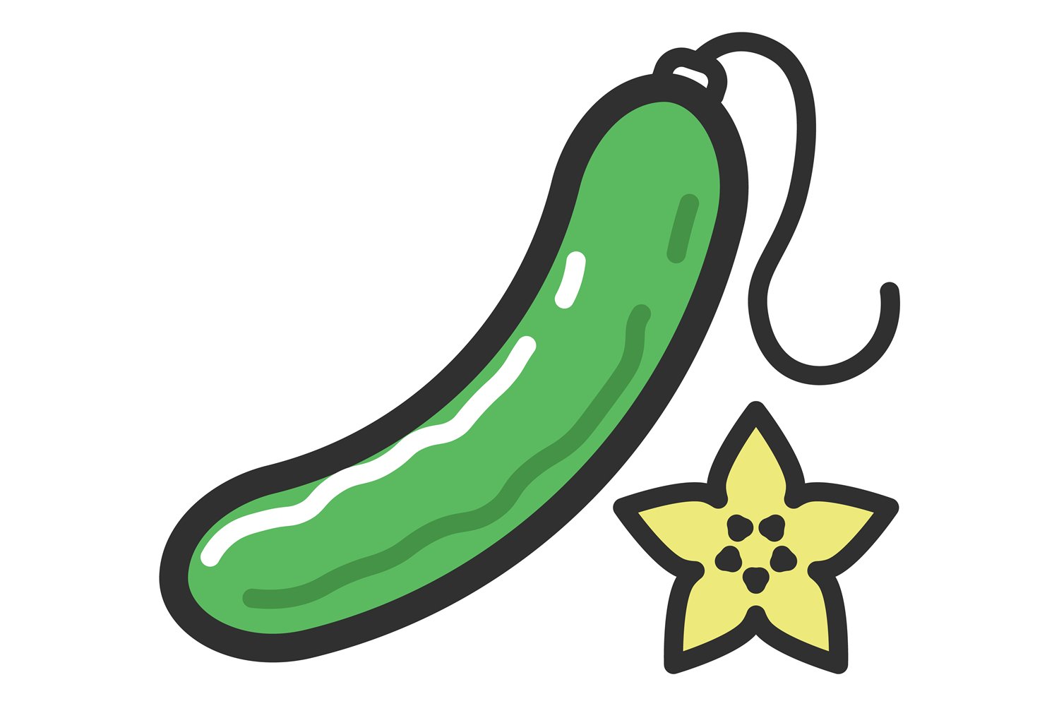 Cucumber Flower Design