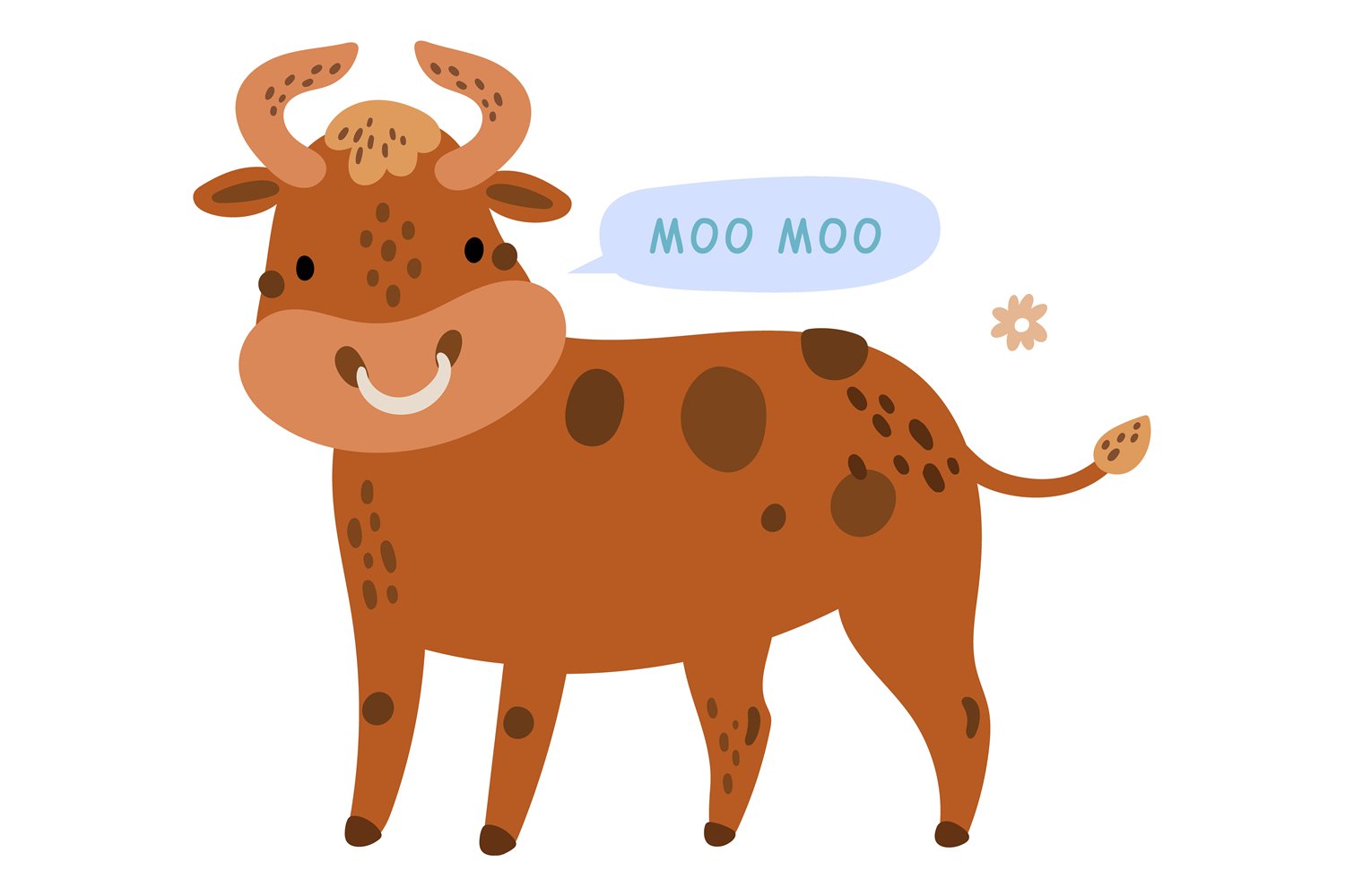 Farm Cow Mooing Clip Art