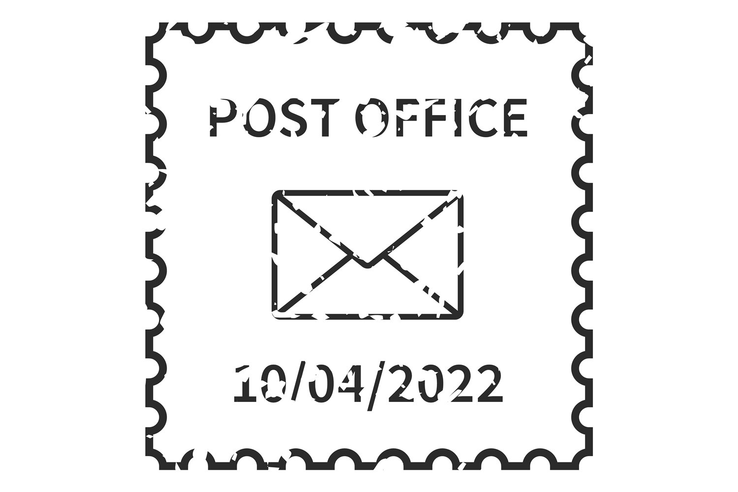 Postal watermark. Post office seal. Correspondence delivery (2257677 ...