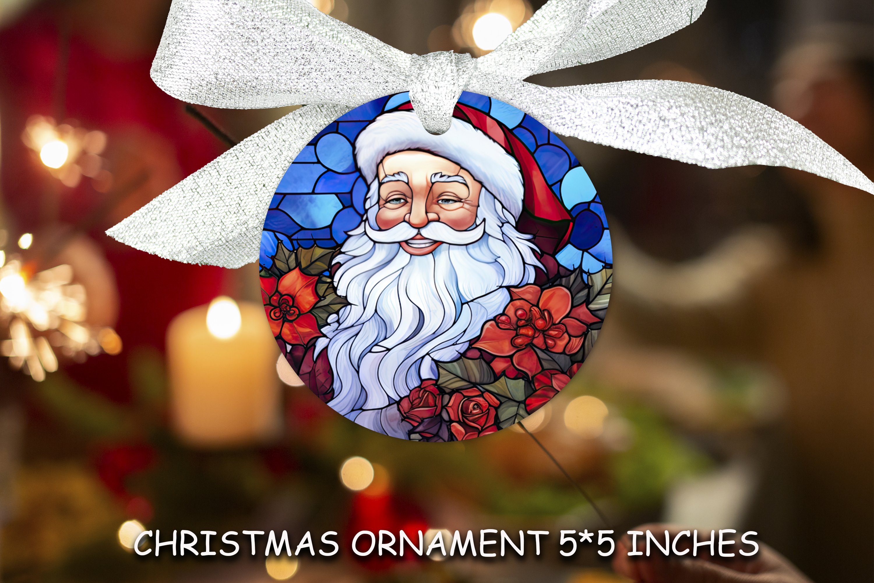 Santa Stained Glass Patterns