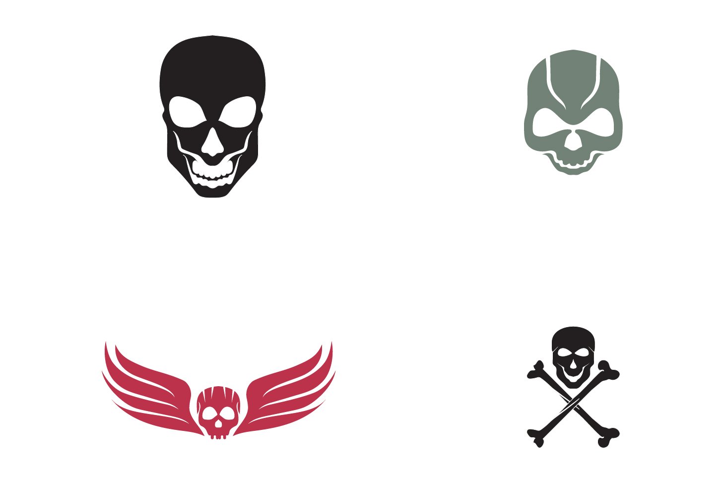 Simple Skull Logo