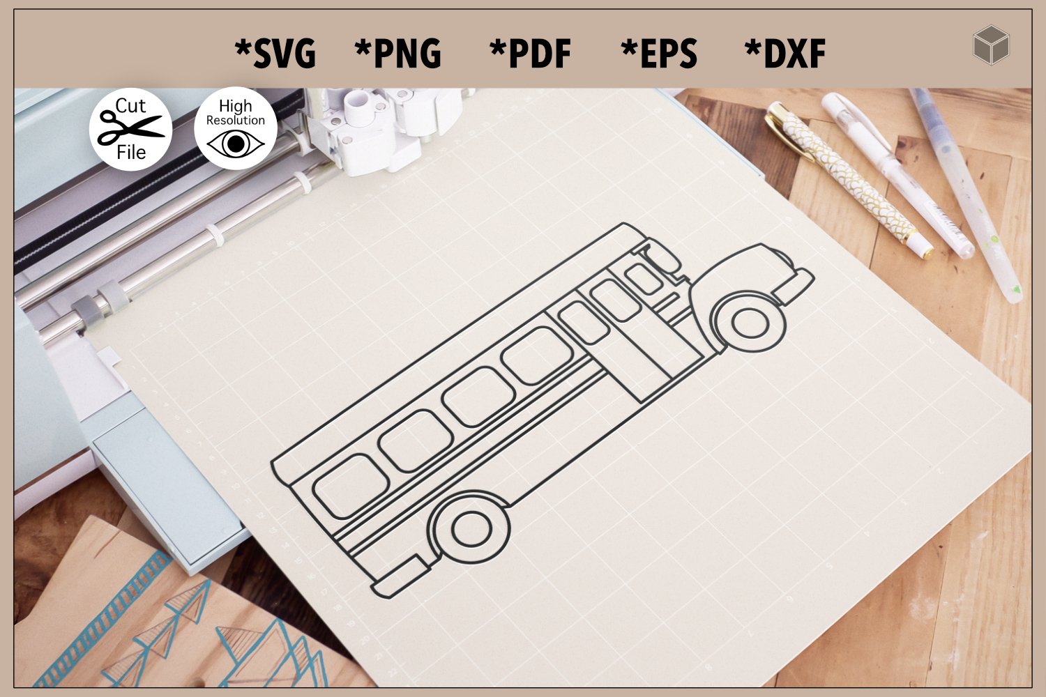 School Bus Outline Template