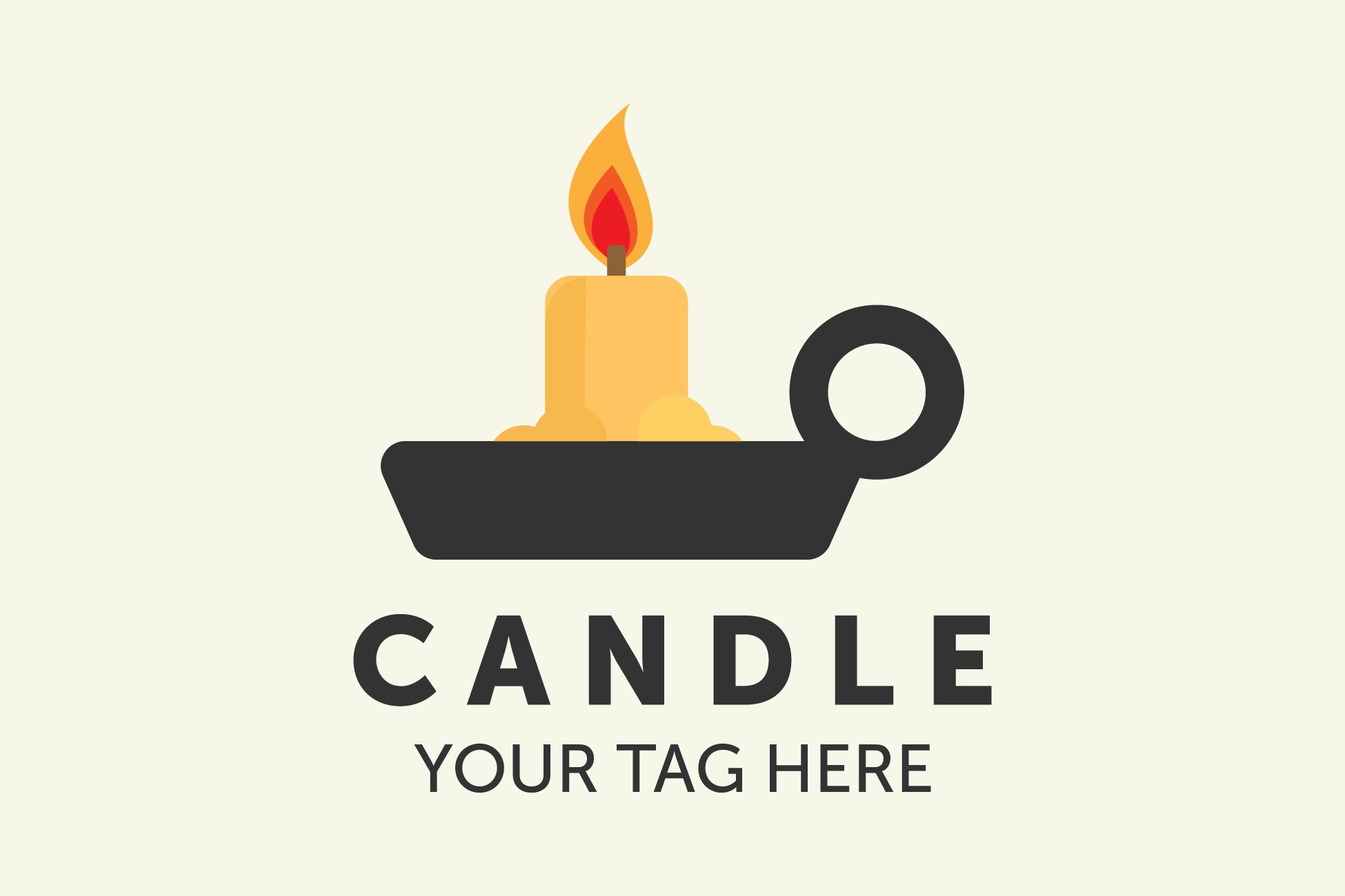 Candle Logo Design