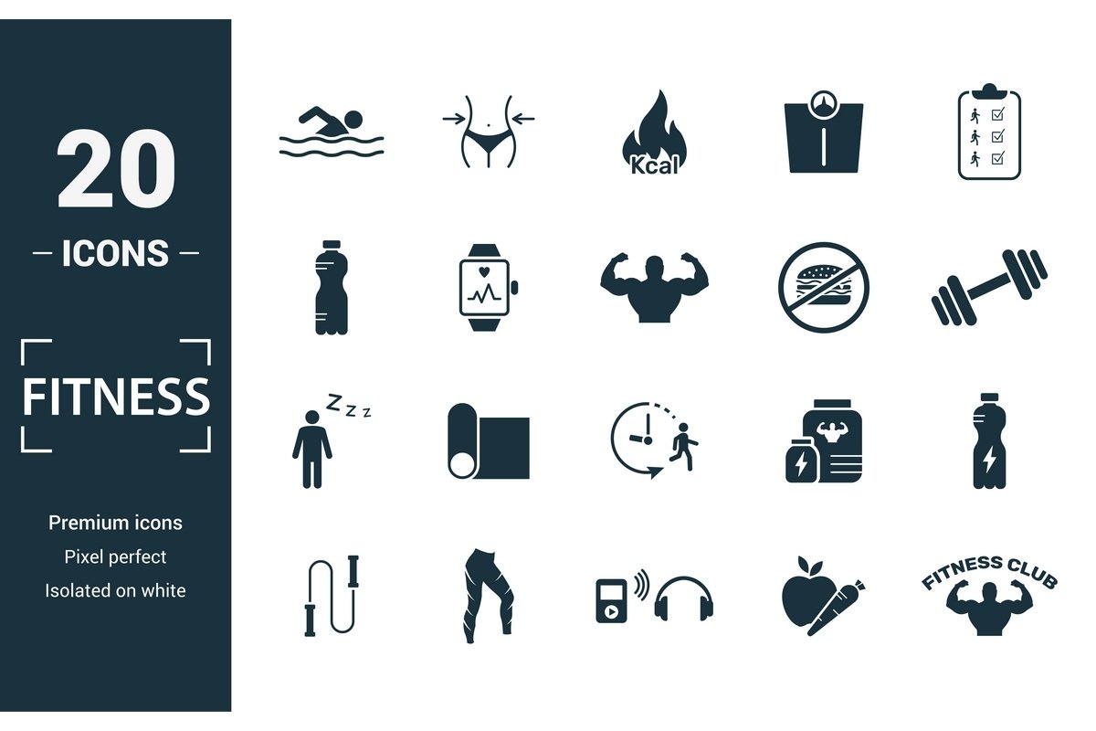 Fitness Icon Set