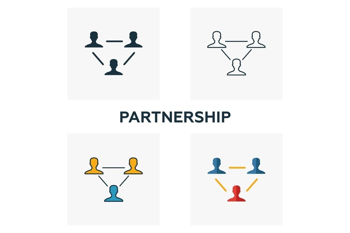 Partnership icon set (1743248) | Icons | Design Bundles