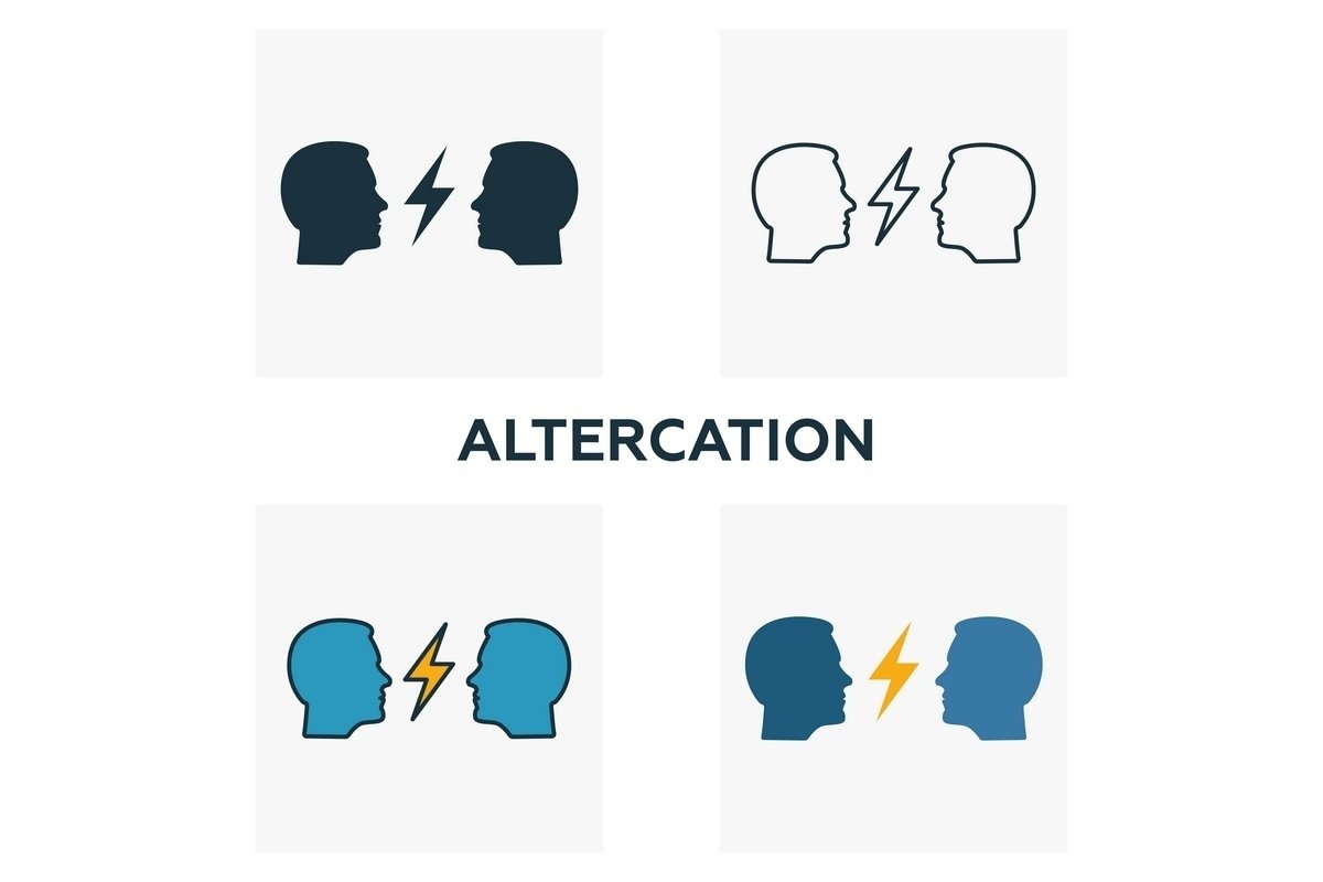 Altercation icon set (1743300) | Icons | Design Bundles