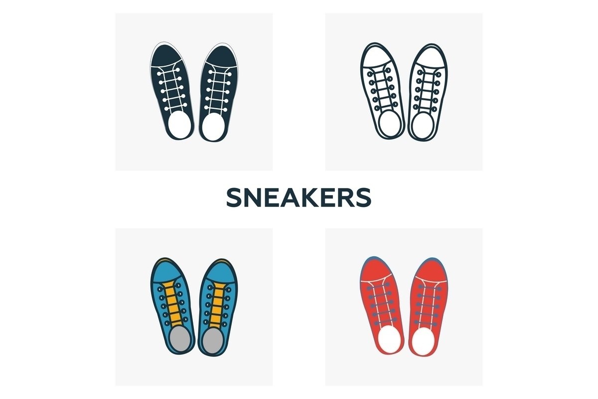 Sneakers icon set (1763265) | Icons | Design Bundles