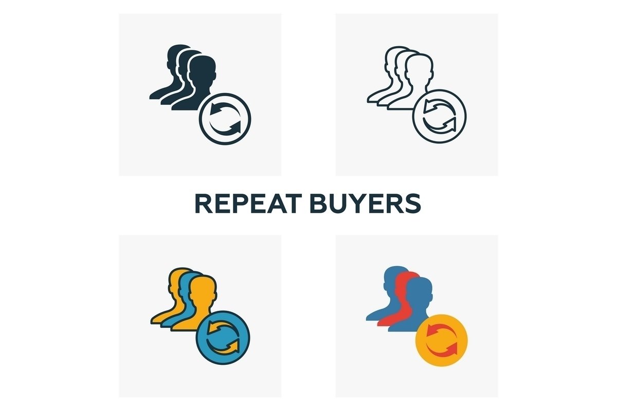Repeat Buyers icon set