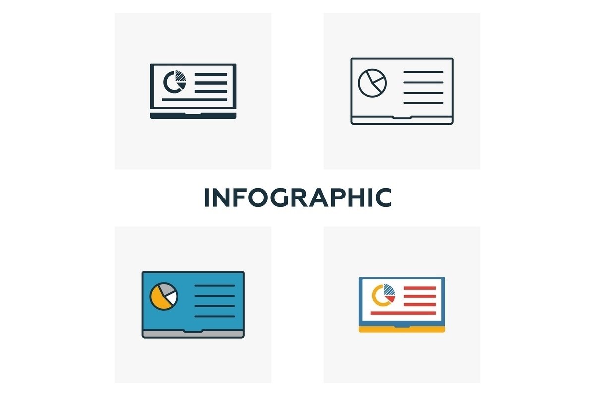 Infographic icon set (1763386) | Icons | Design Bundles