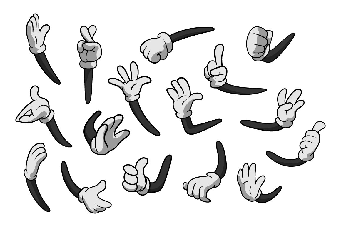Mickey Mouse Hand Gestures