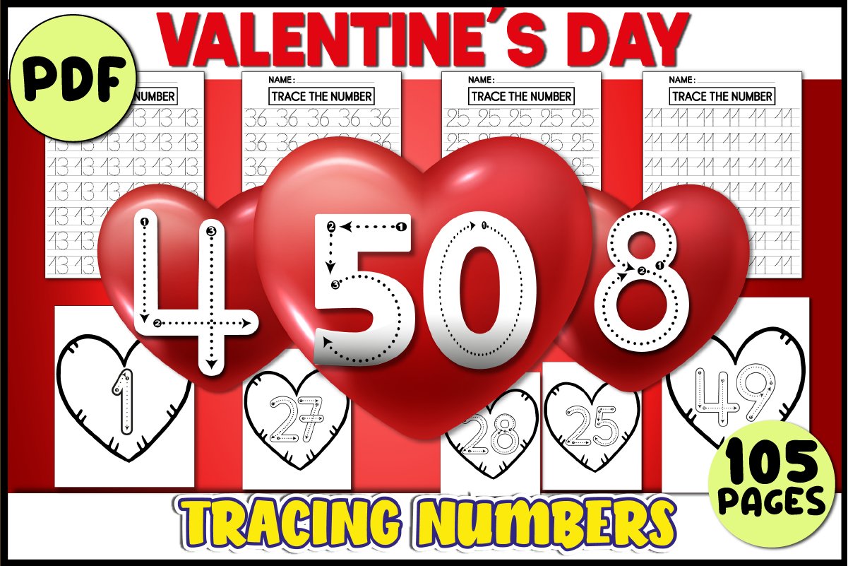 50 Hearts Coloring Pages