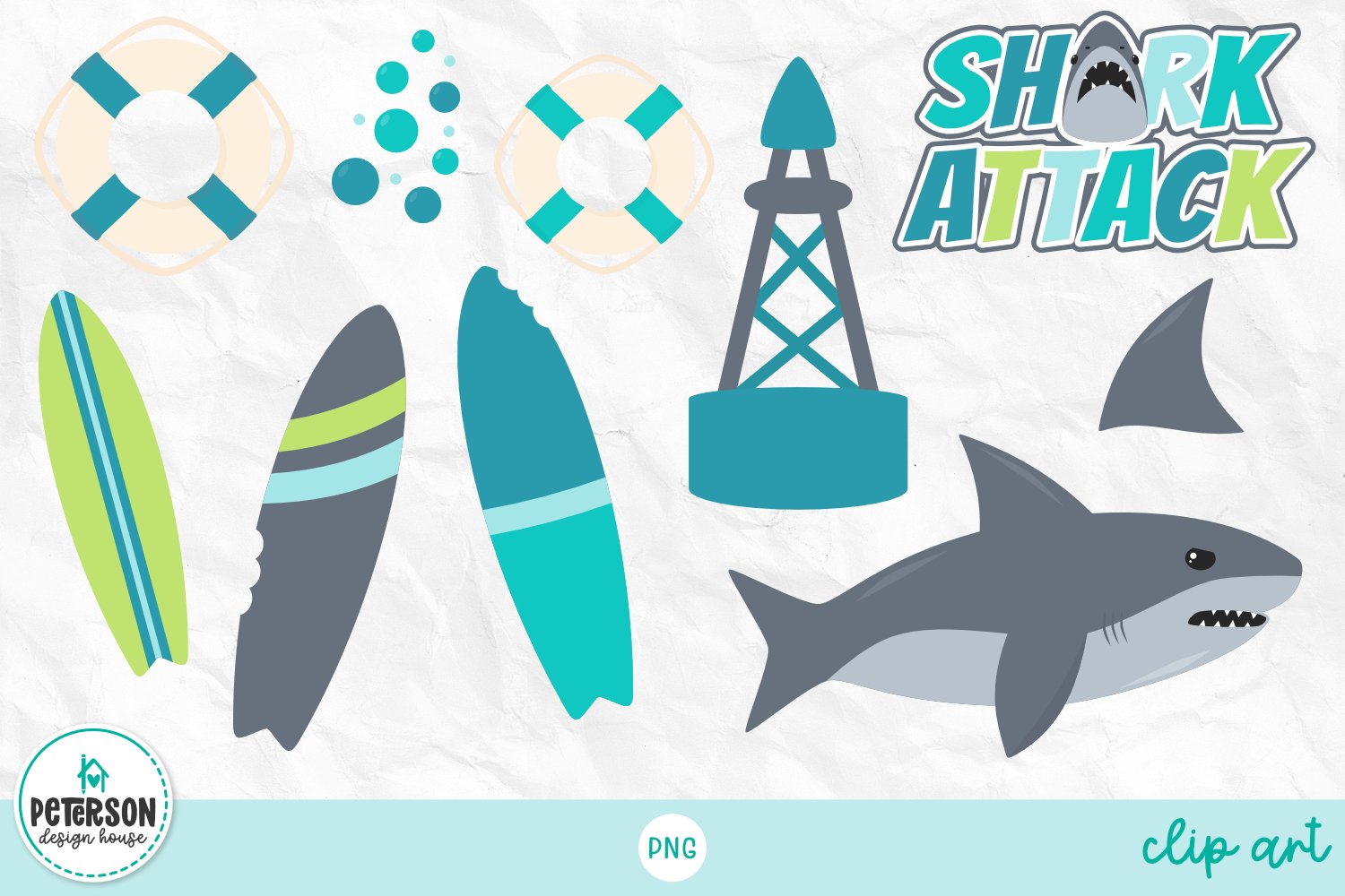 Shark Bite Out Clip Art