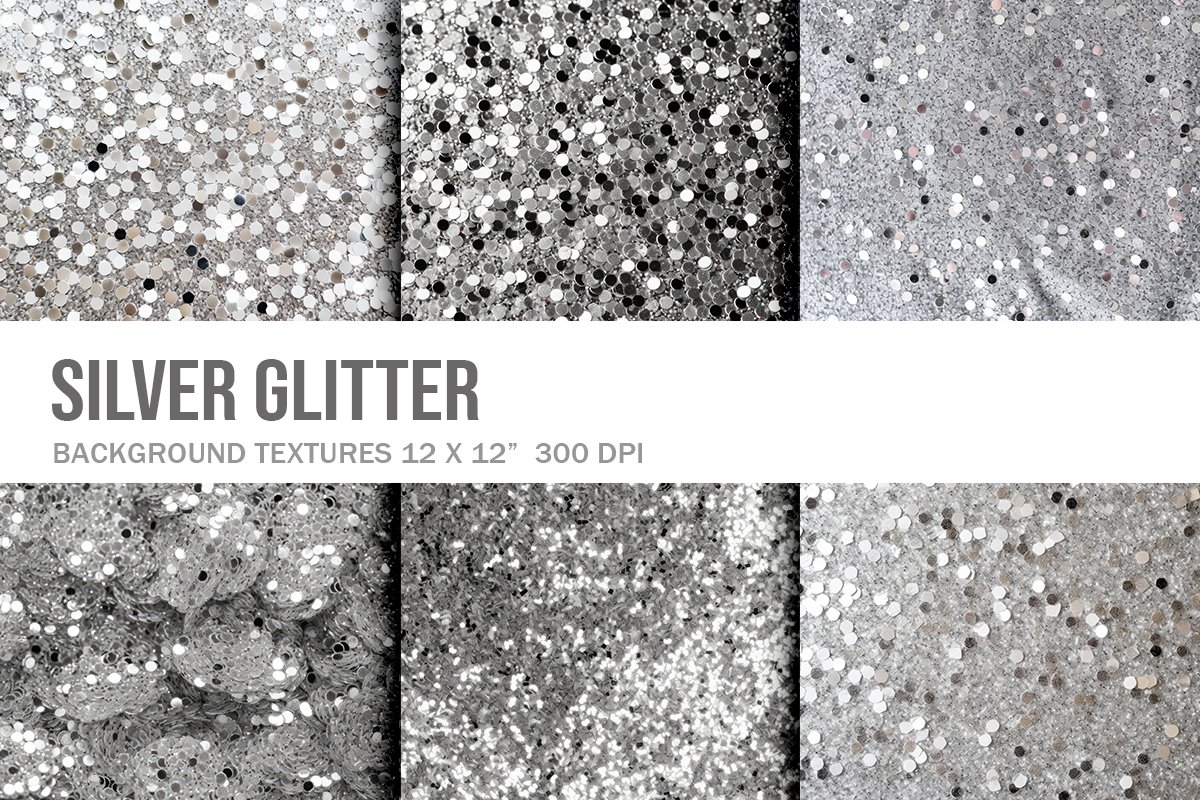 Silver Glitter Background Wallpaper
