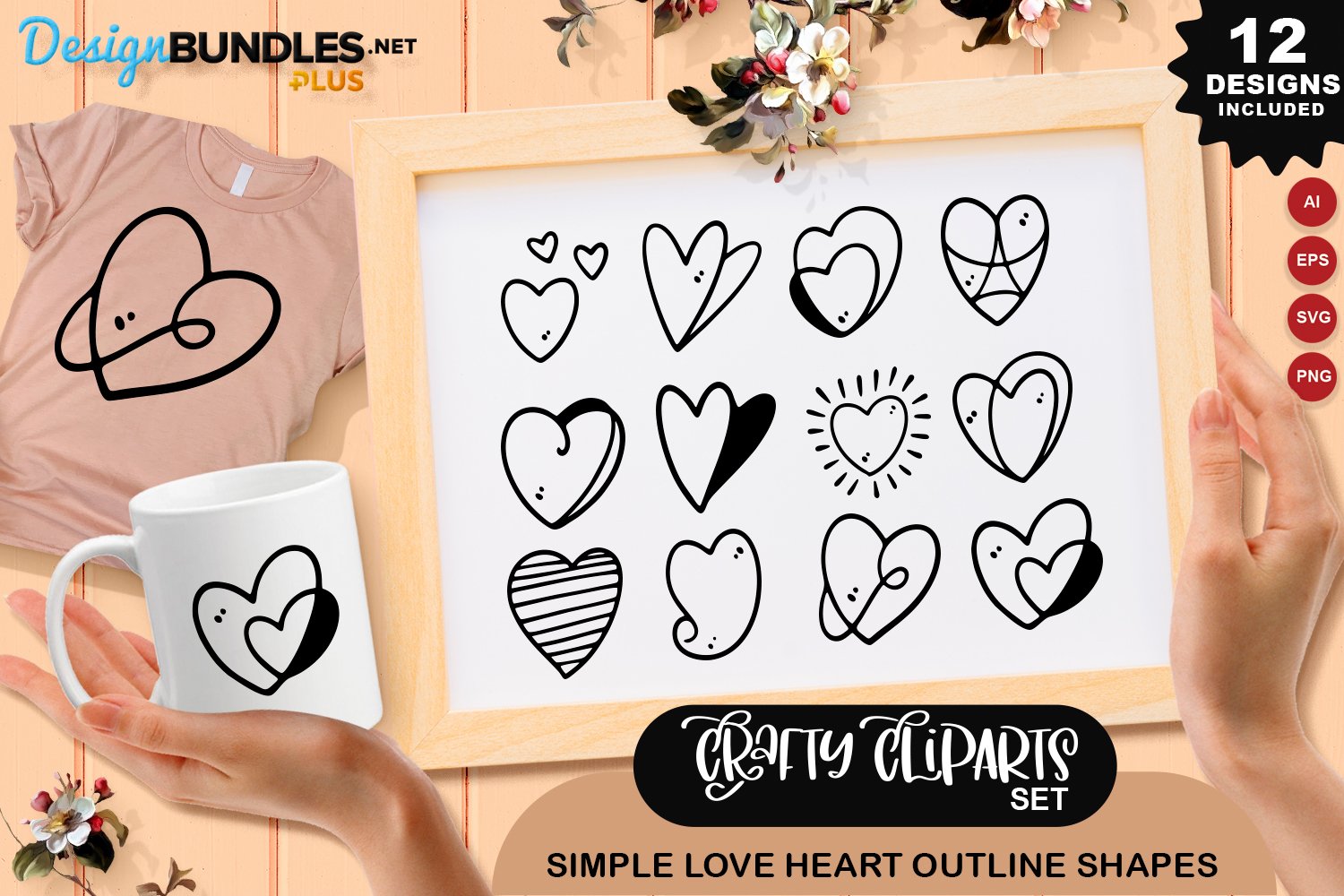 Clipart Hearts Outline