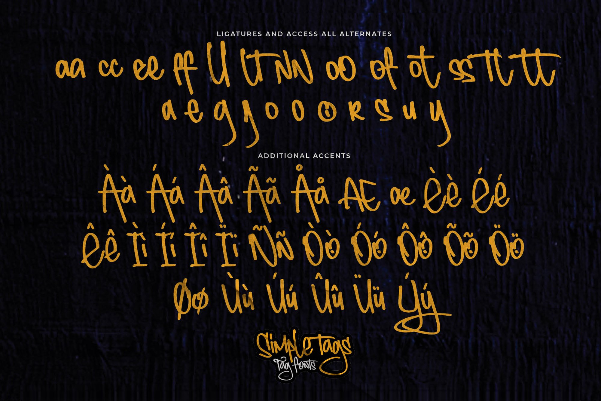 Simple Tagging Alphabet