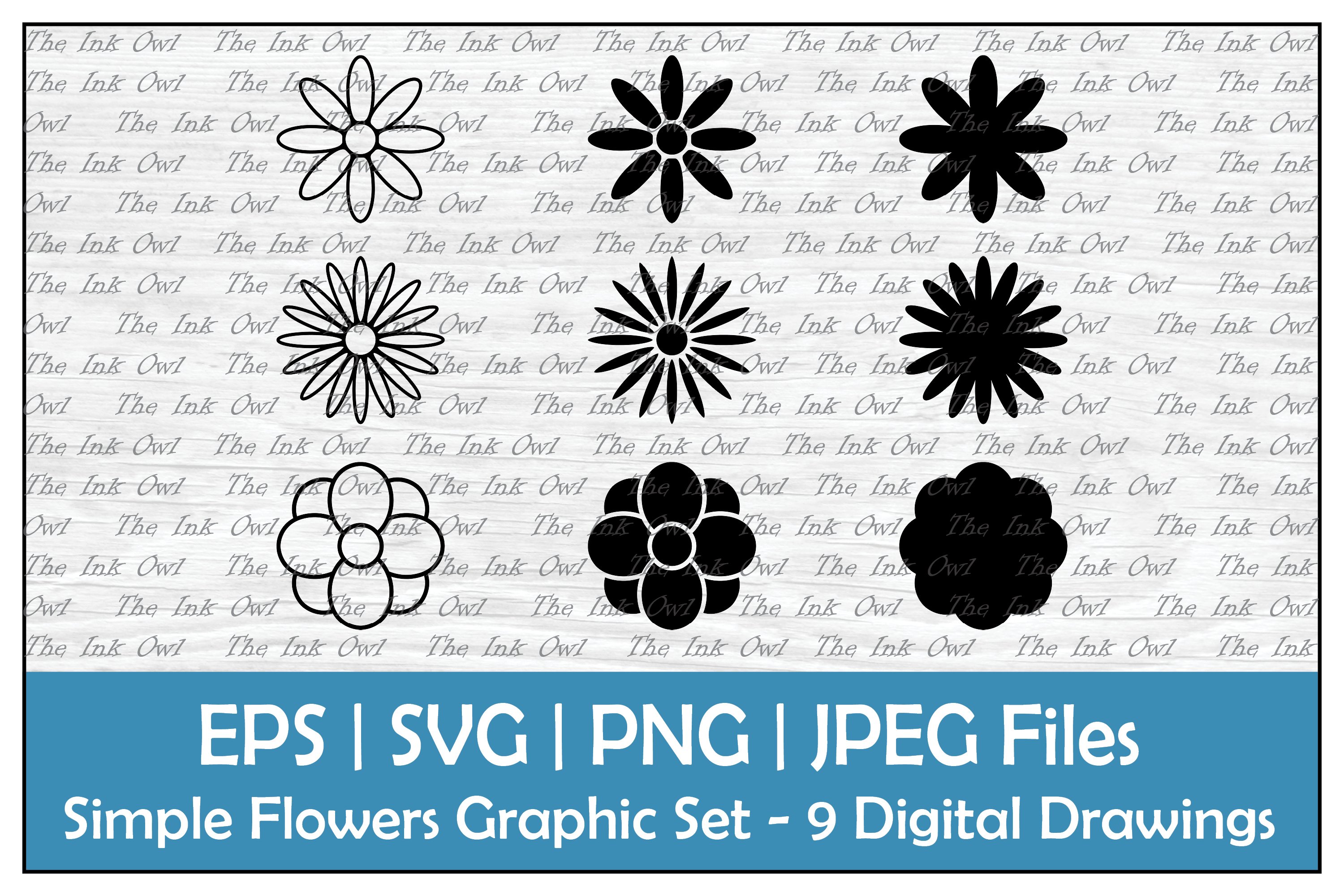 Simple Flower Outlines