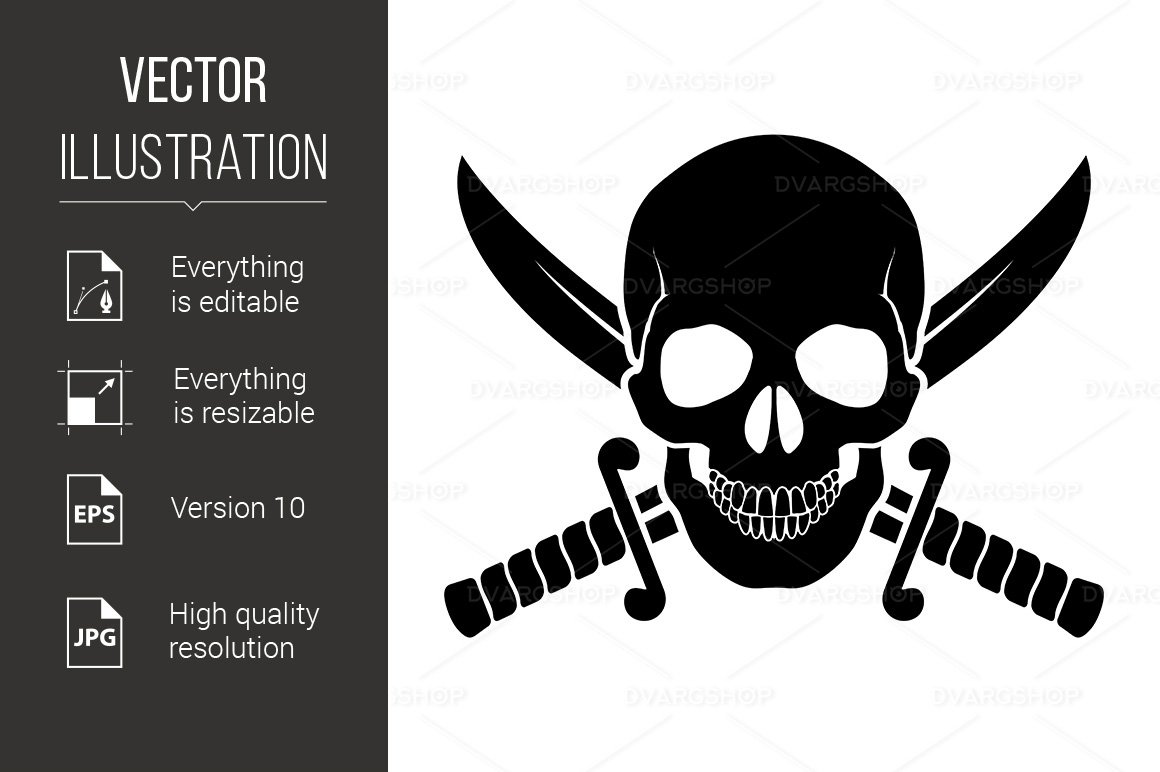 Pirate symbol (1816162) | Vectors | Design Bundles