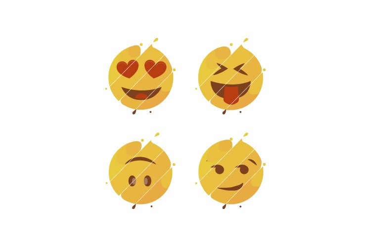 Slice emoticon smiley icon design collection 03 (1744276 ...