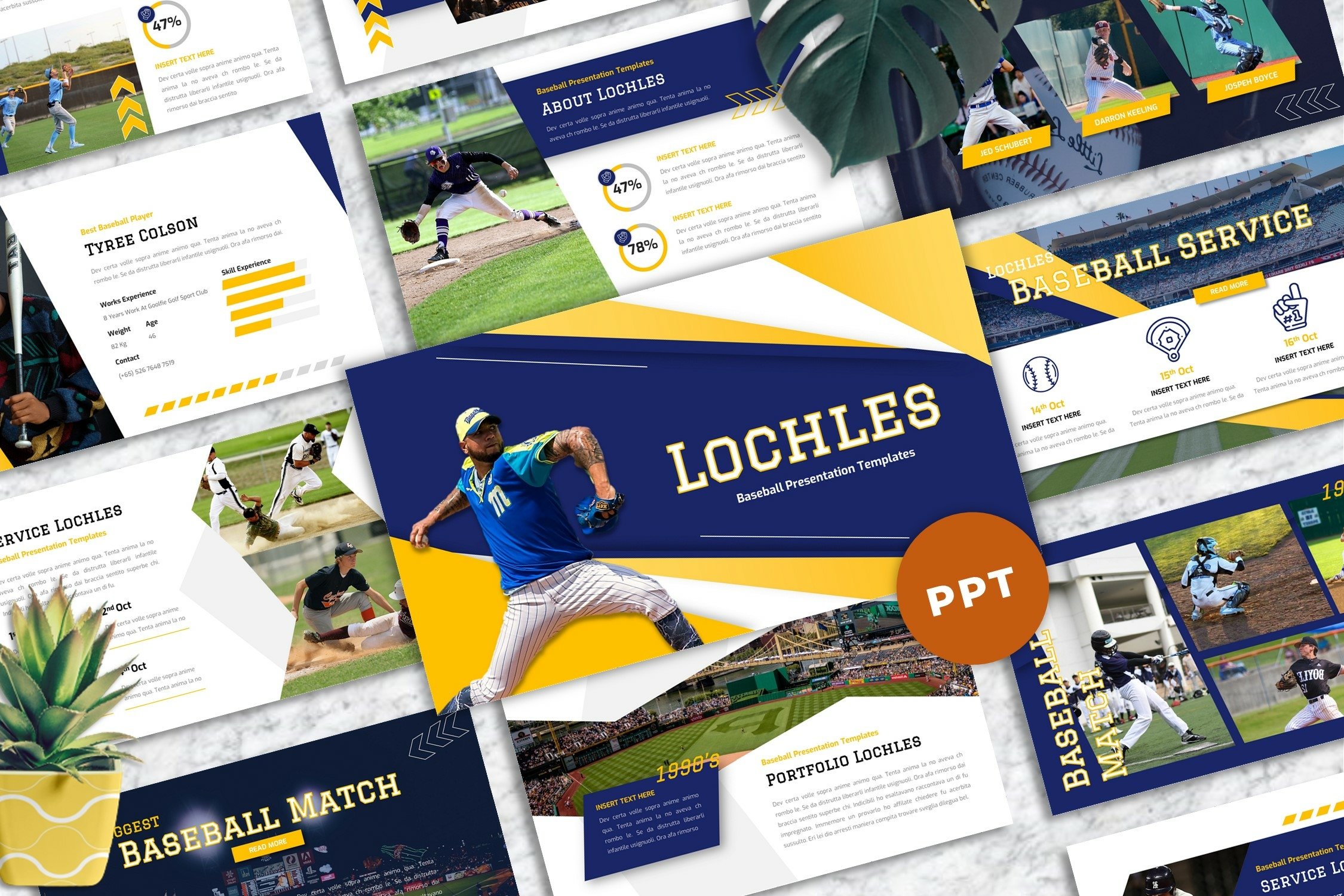 Powerpoint Templates Baseball