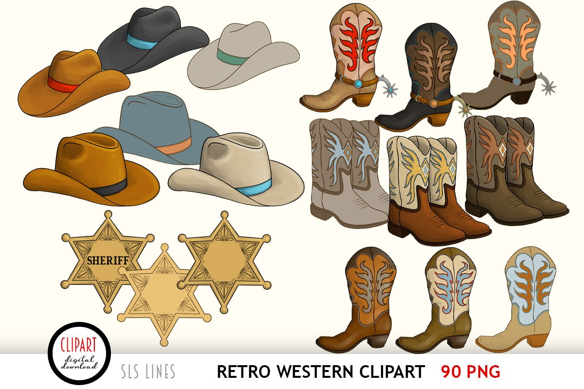 Western Cowboys Clipart
