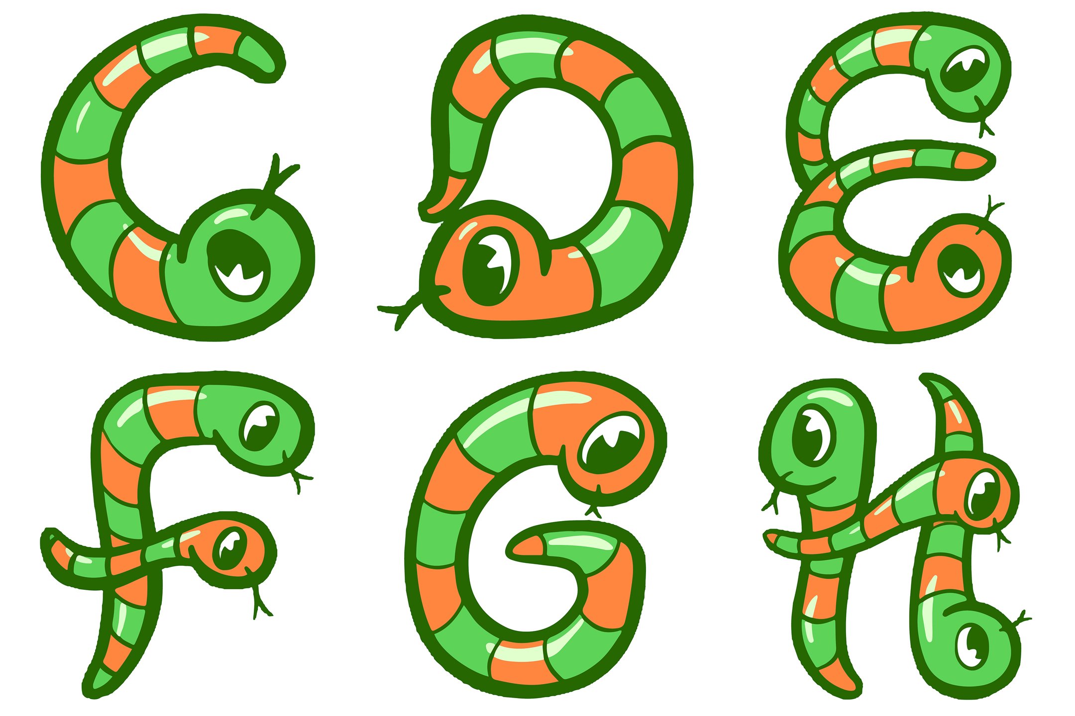 Snake Lettering Font