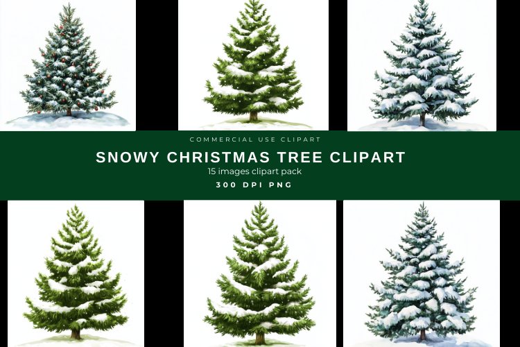 Snowy Trees Clipart